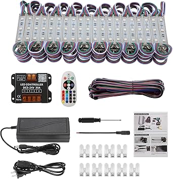 Dyna-Living 40FT RGB LED Storefront Lights APP Bluetooth & IR Remote ...