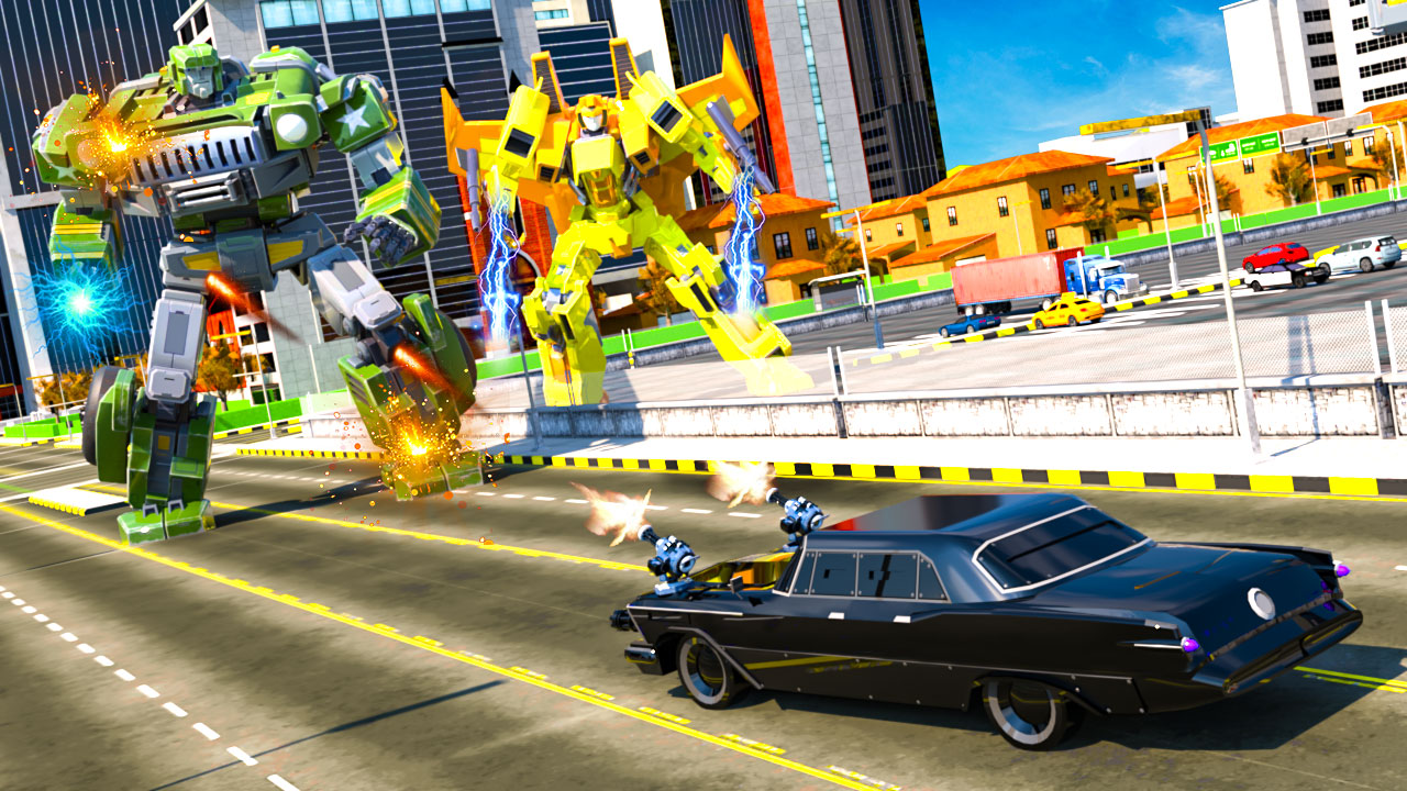 Real Robot Fighting Superhero Gangster 3d Open World Games - App on ...