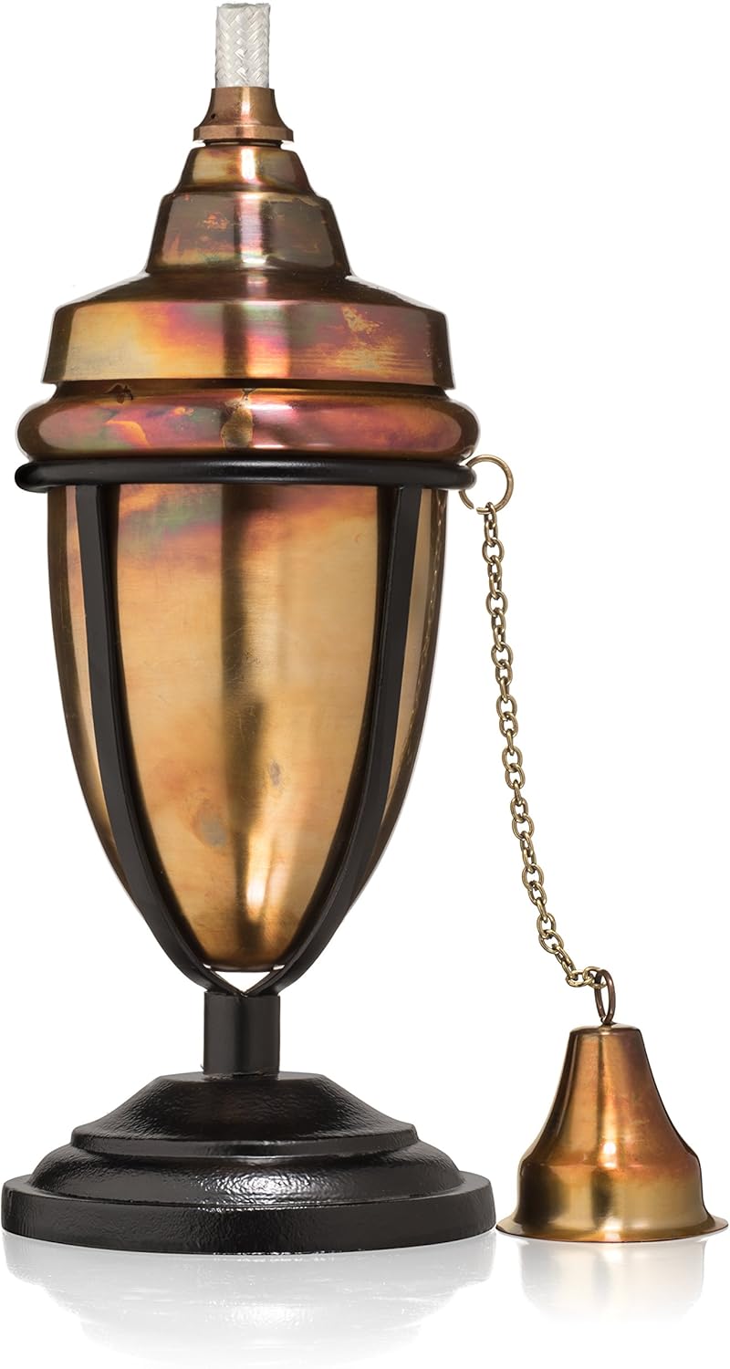 Amazon.com: H Potter Outdoor Garden Patio Copper Torch Table Top Torch ...