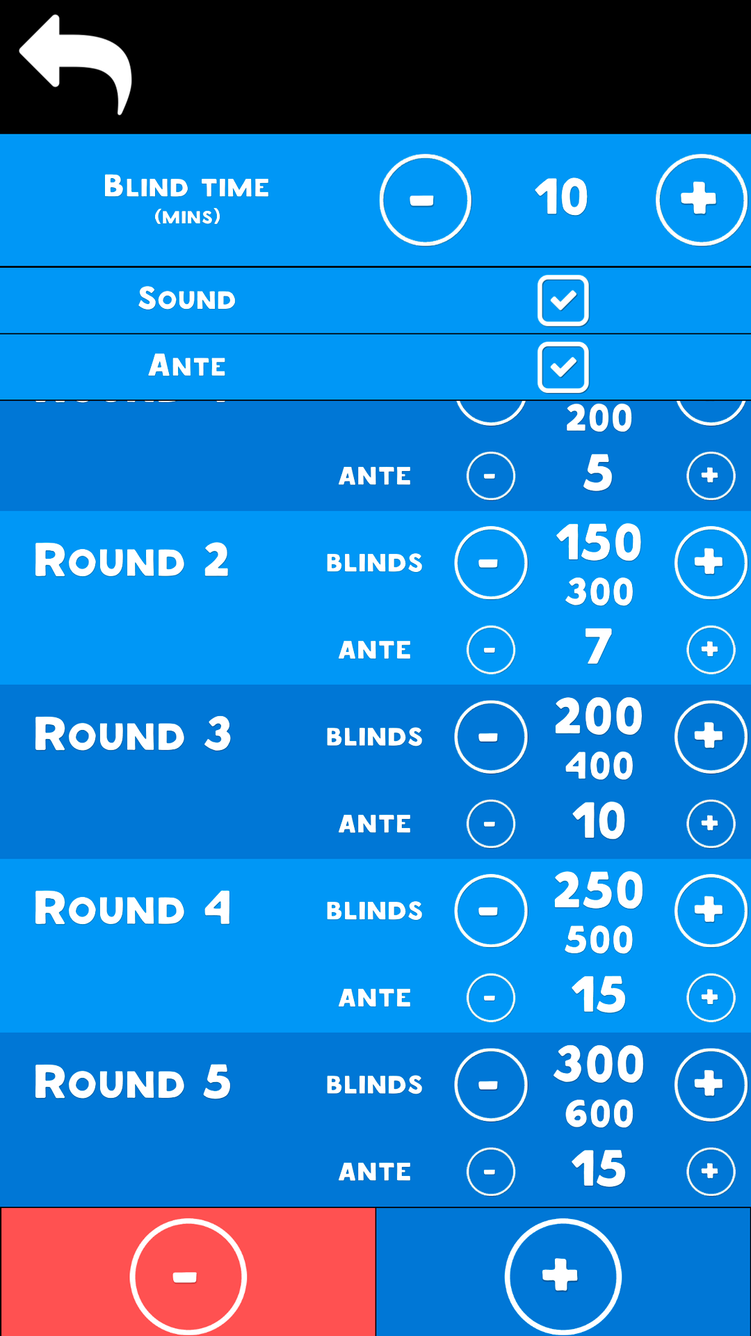 Poker blind timer - App on Amazon Appstore