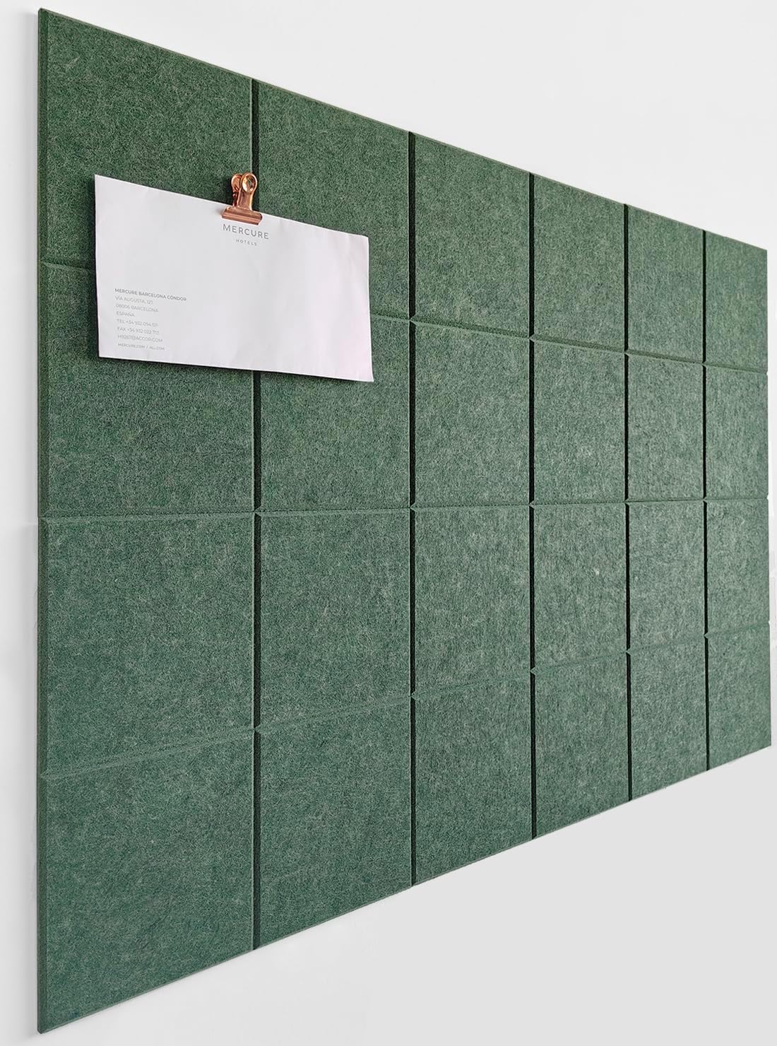 DECORETTA Cork Board Alternative - 6 Pack Felt Wall Tiles with Safe ...