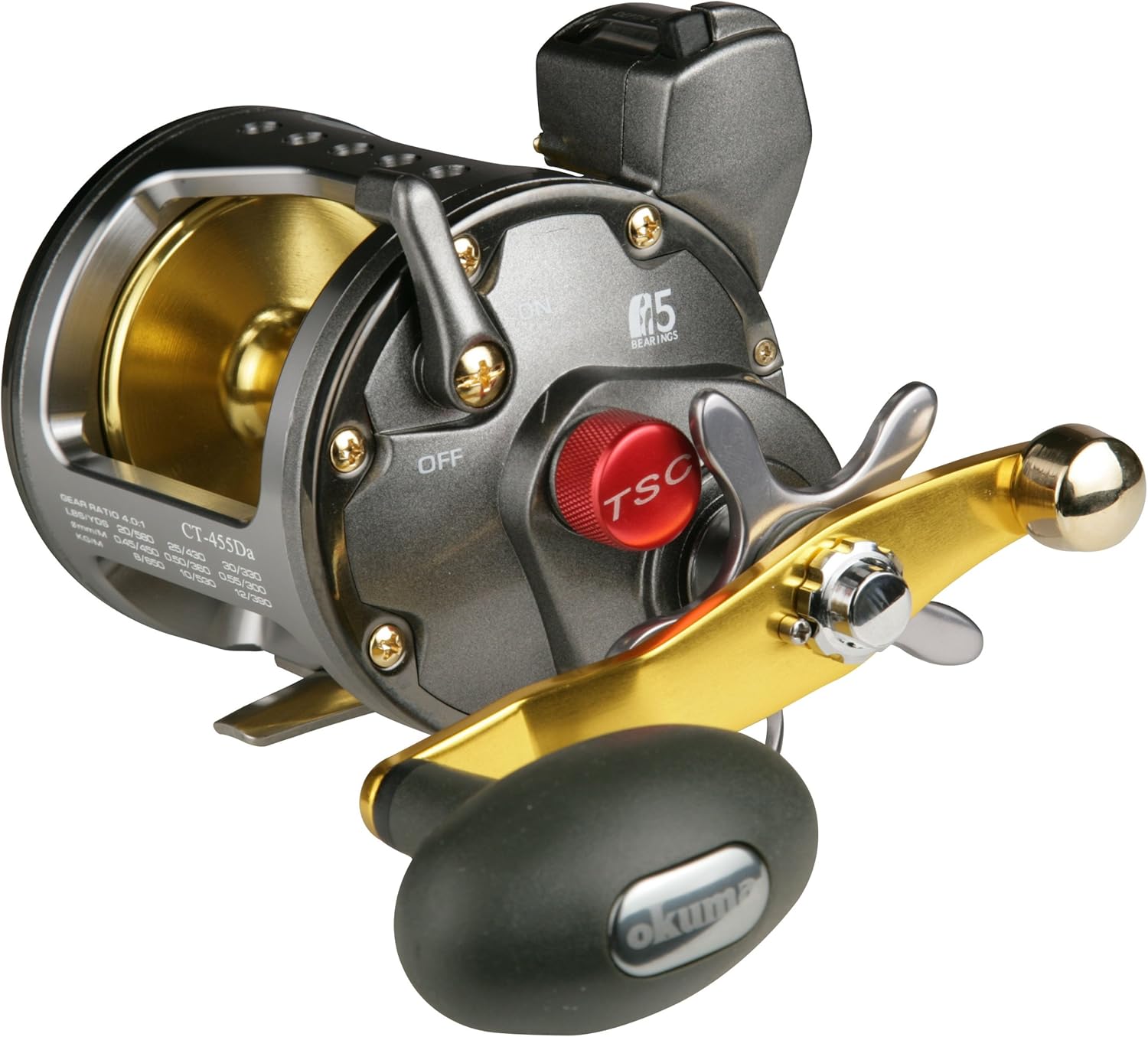 Okuma Catalina Schnurführung Schleppen Spule, silberfarben/grau ...