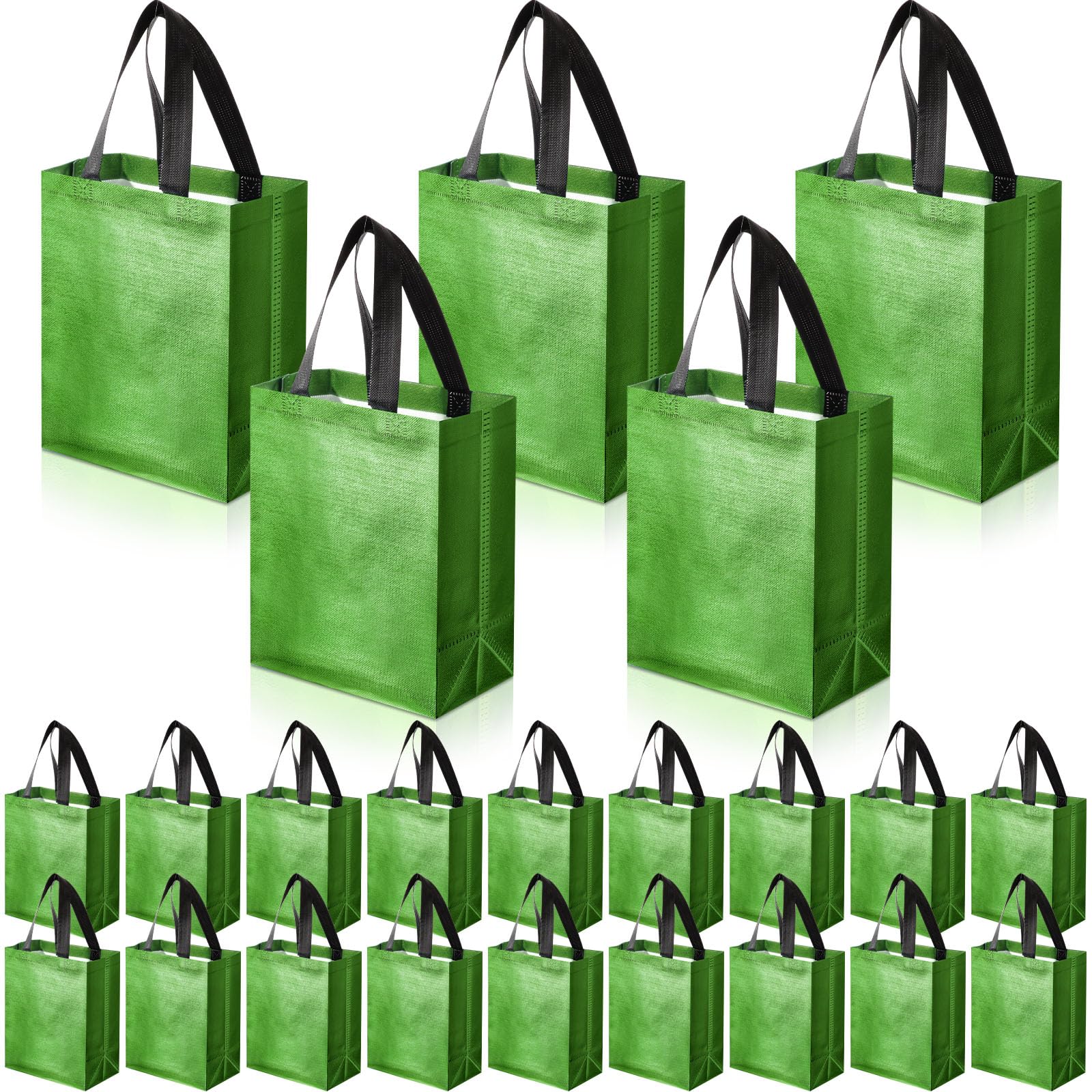 Amazon.com - Eccliy 80 Pieces Gift Bags Set Glossy Reusable Tote Bags ...