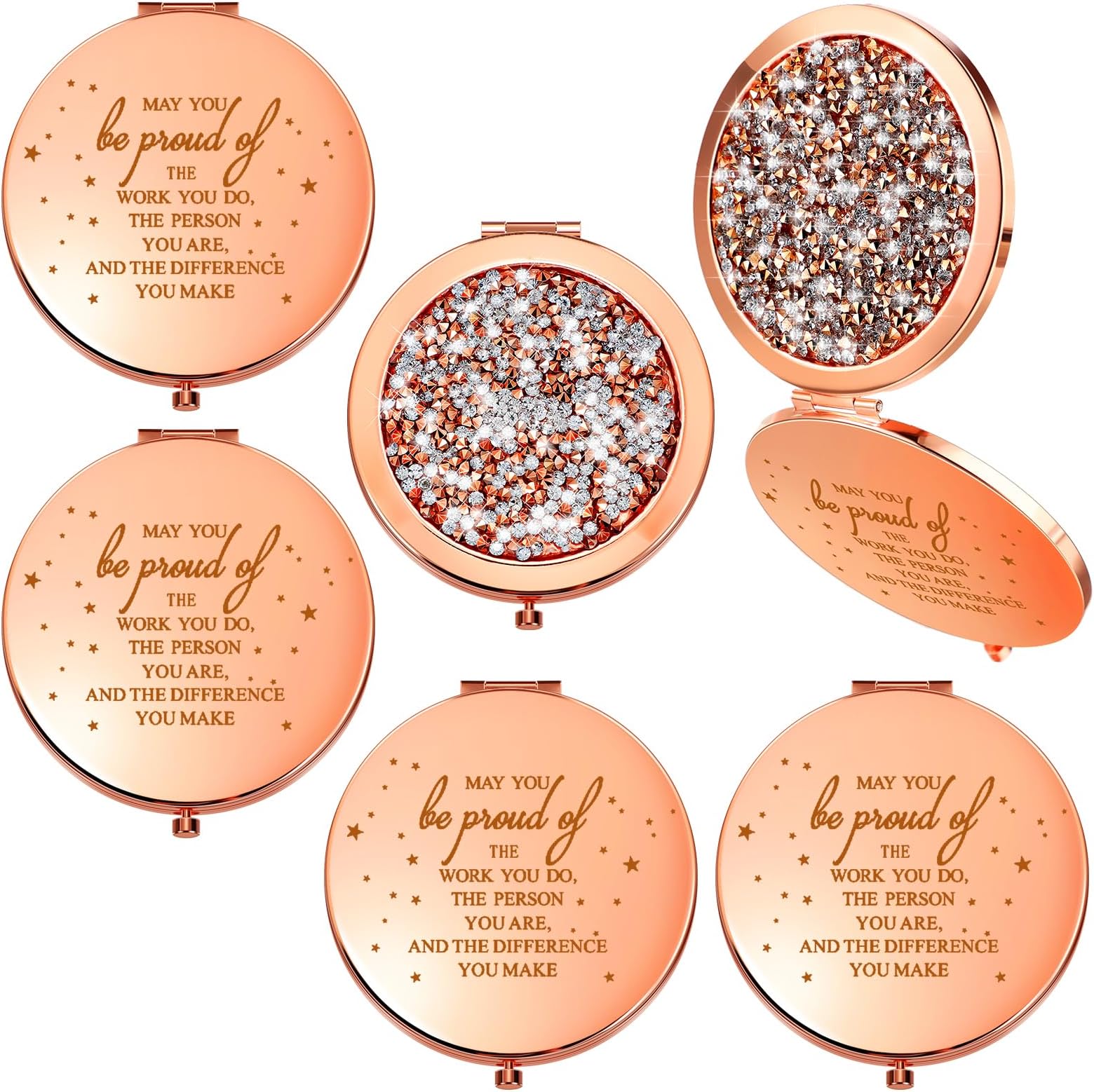 Amazon.com: Thyle 24 Pcs Inspirational Compact Mirror Thank You for ...