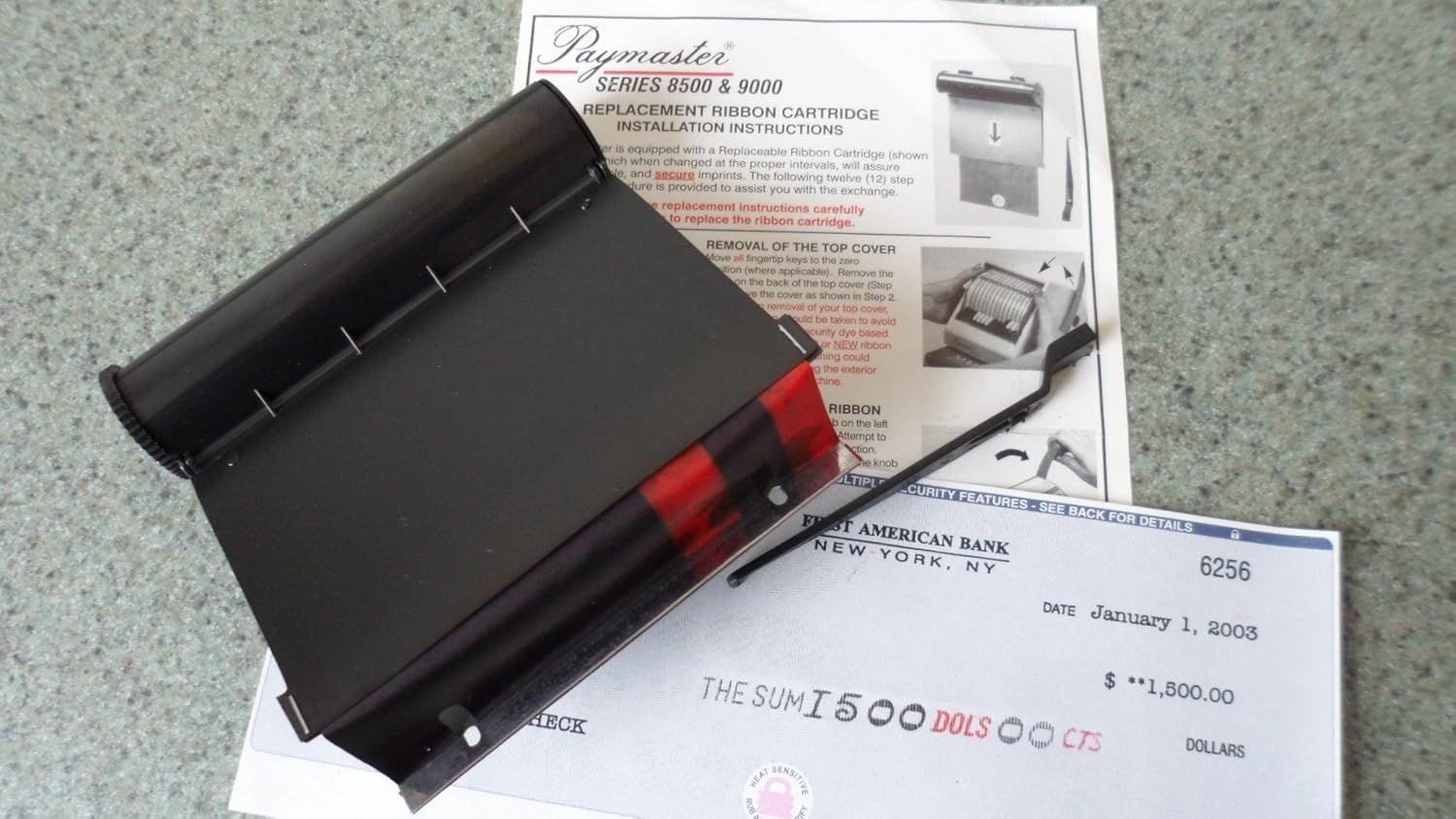 Amazon.com: Paymaster 9000-8 Replacement Ink Ribbon Cartridge (4-color ...