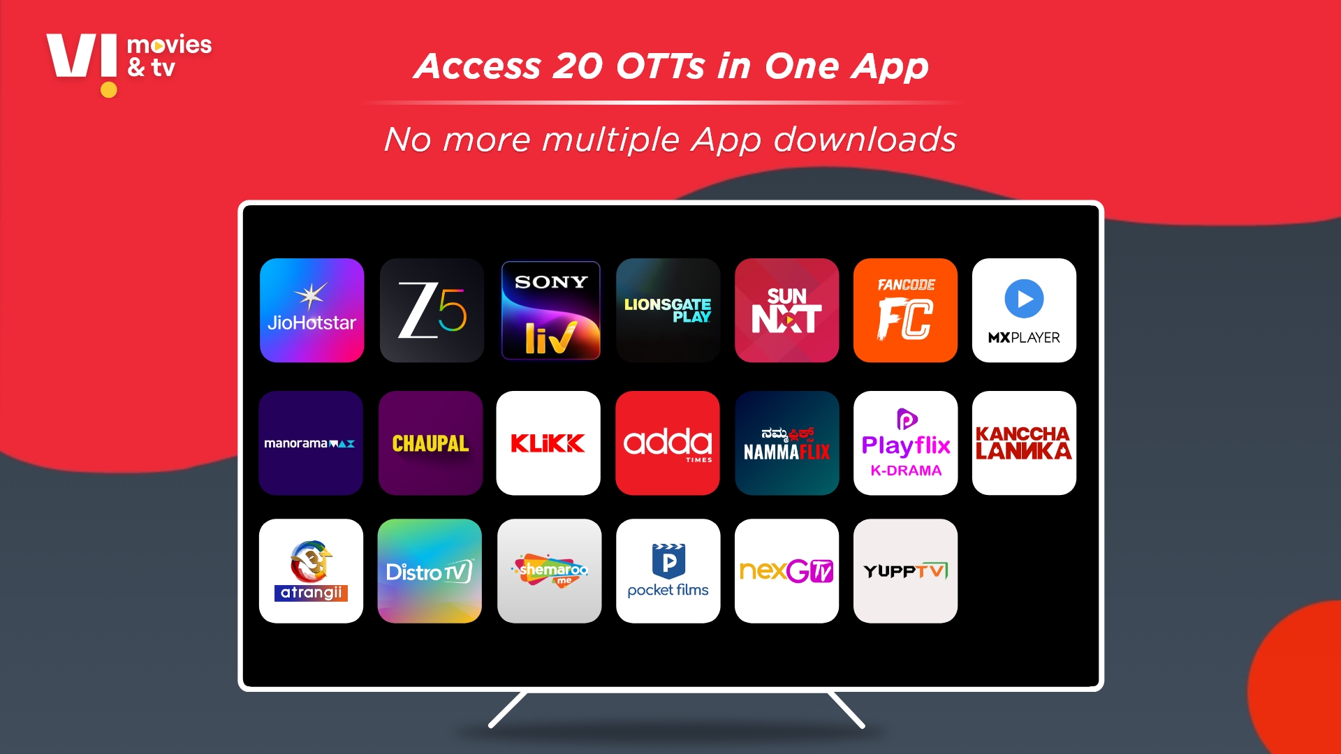 Vi Movies & TV - 20 OTTs in 1 - App on Amazon Appstore