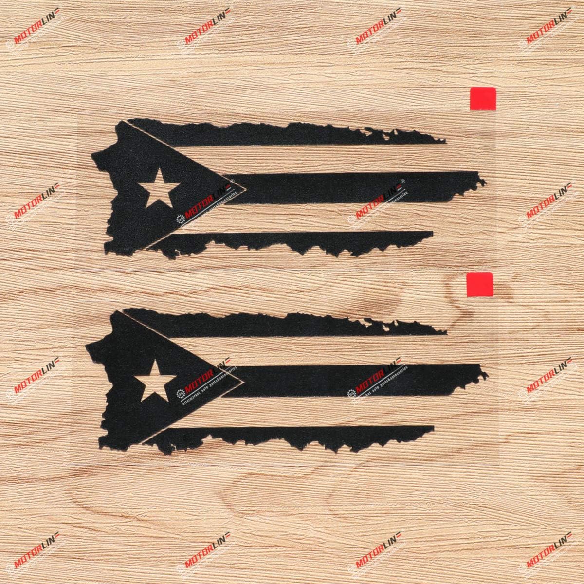 Amazon.com - (2) 4'' Puerto Rico Flag Map Outline PR Decal Sticker Car ...