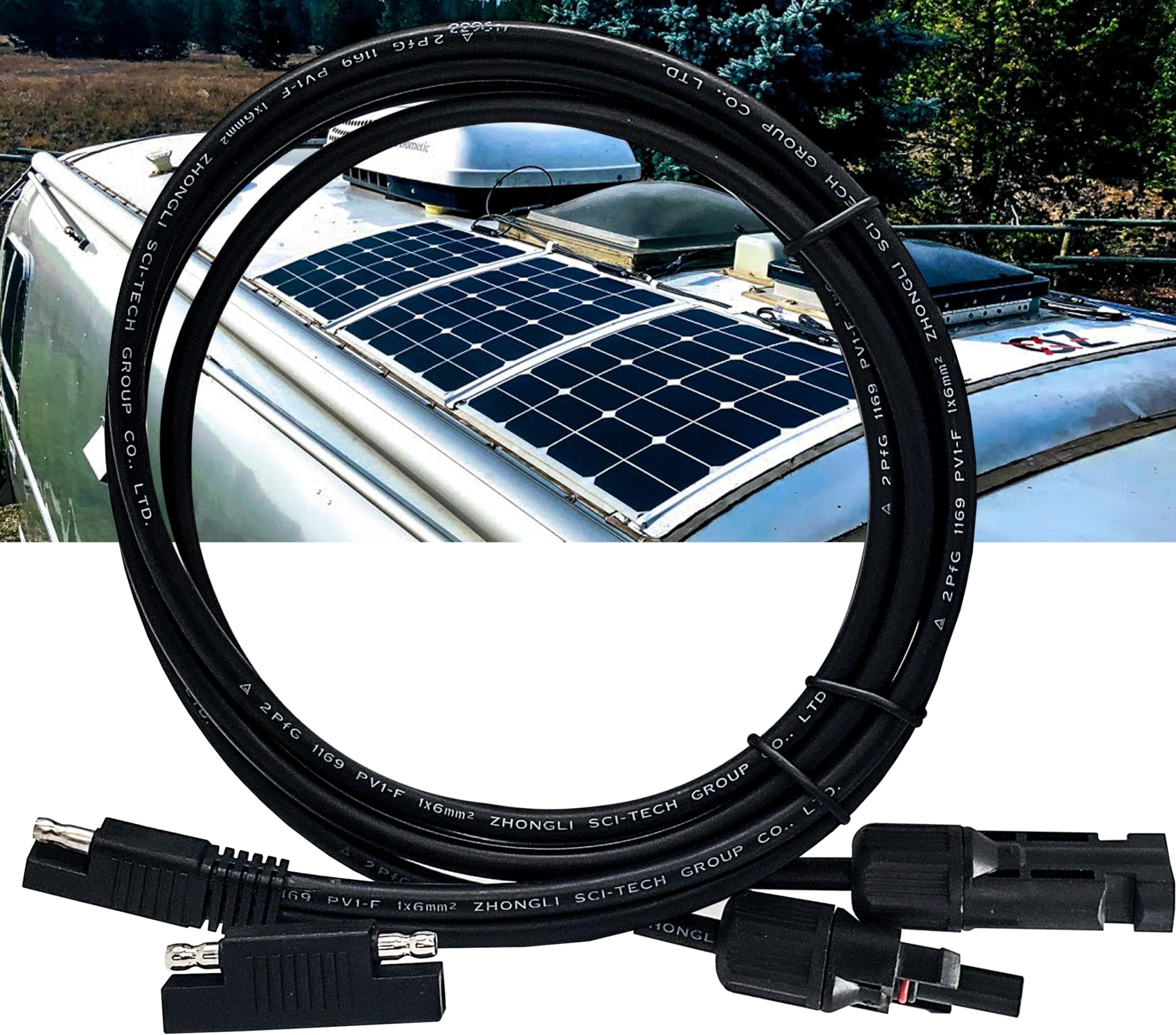 Amazon.com: OZ-USA SAE Plug Adapter Connector to DC Power Solar Panel ...