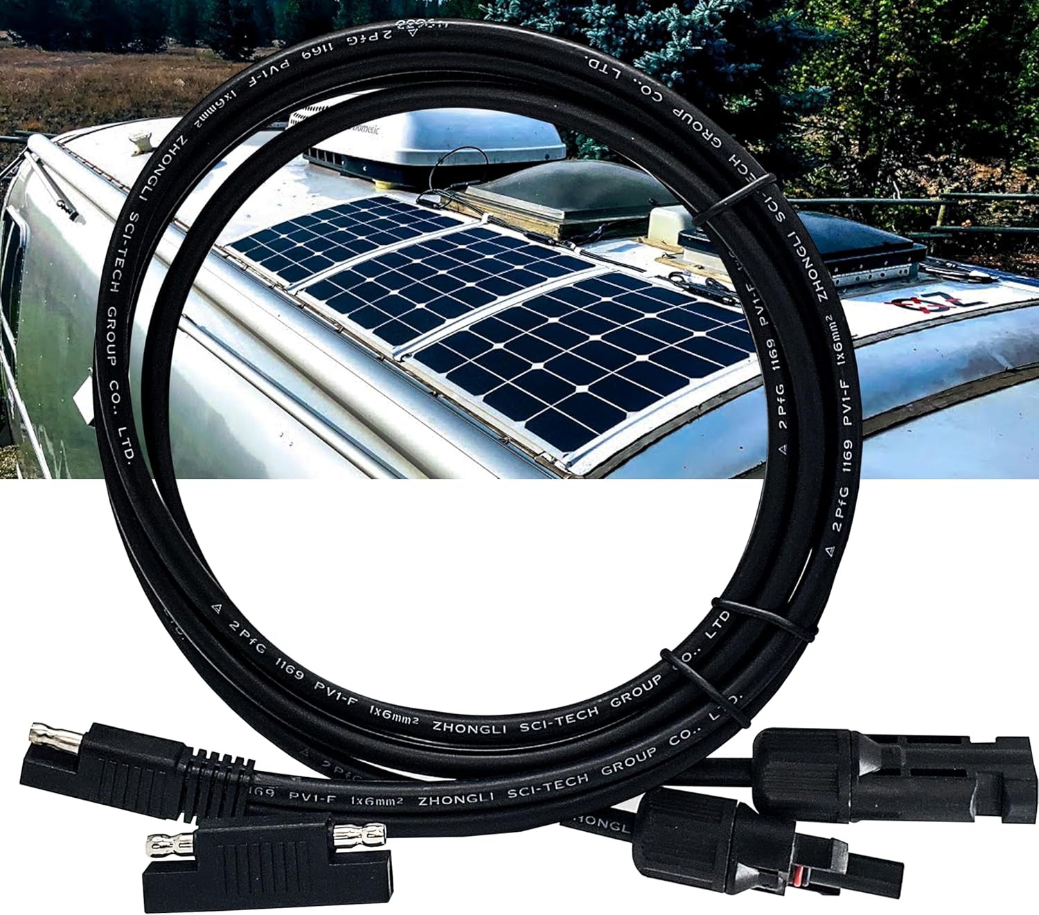 Amazon.com: OZ-USA SAE Plug Adapter Connector to DC Power Solar Panel ...