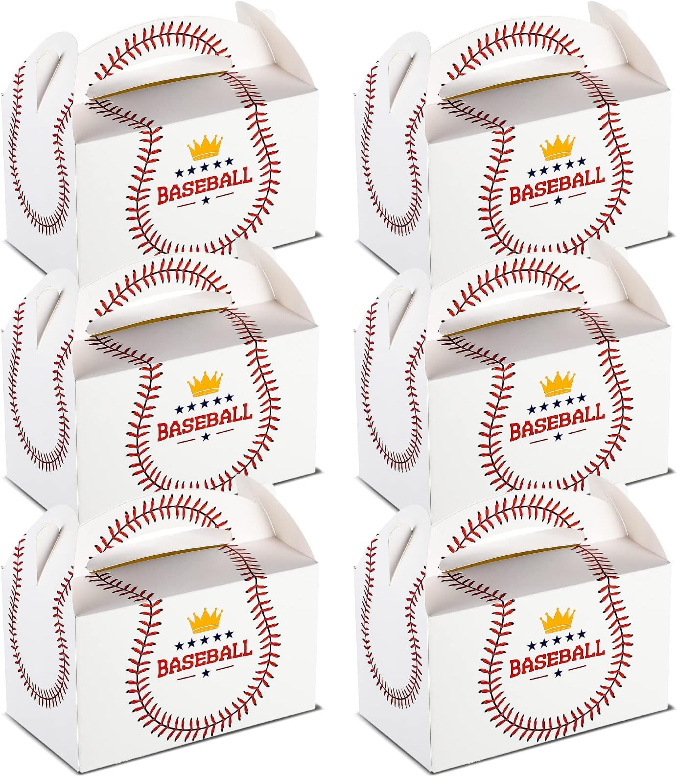 Amazon.com: Marspark 30 Pcs Baseball Party Favor Treat Boxes Baseball ...