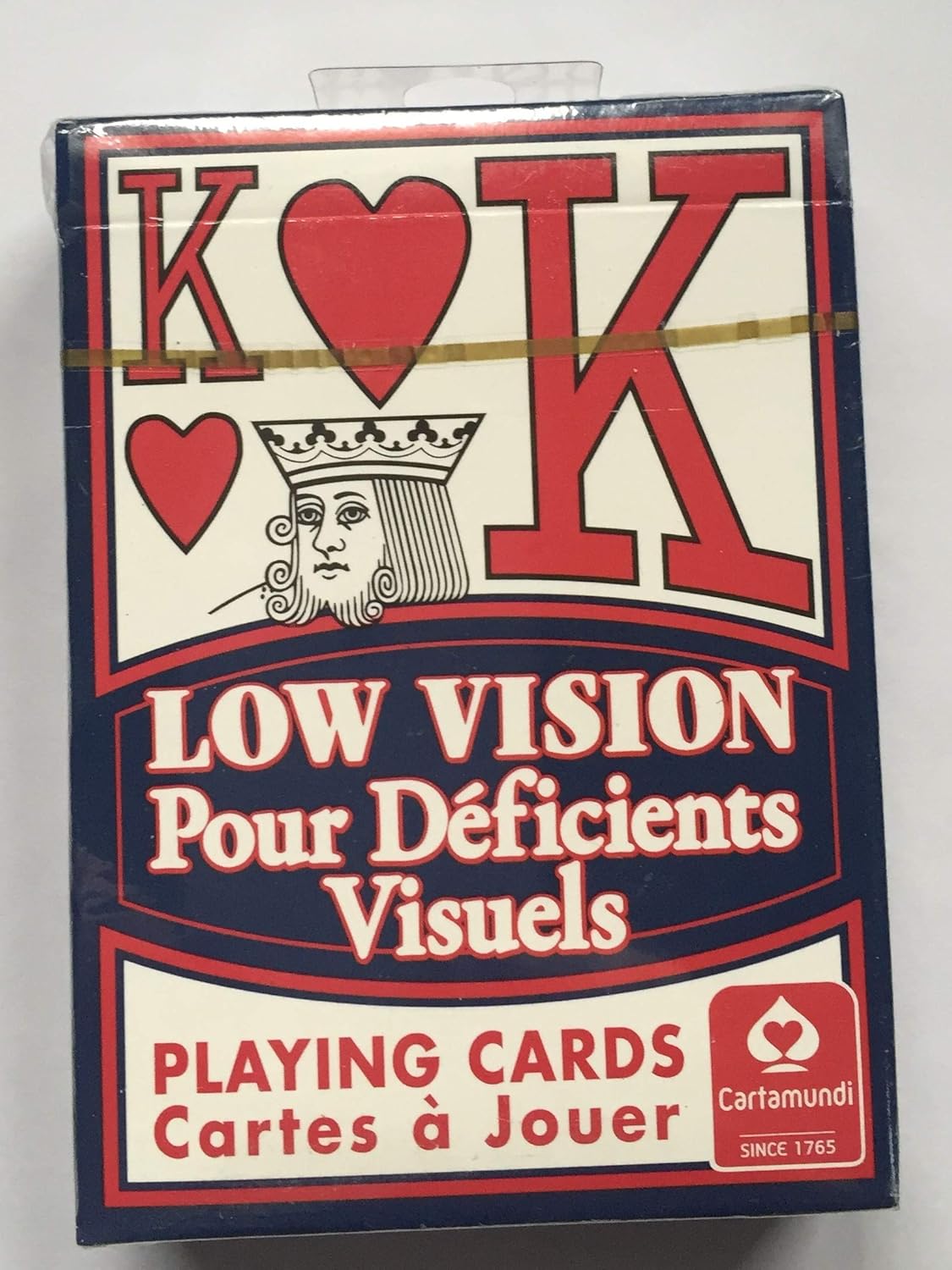 Amazon.com: Low Vision Playing Cards Poker Size : Toys & Games