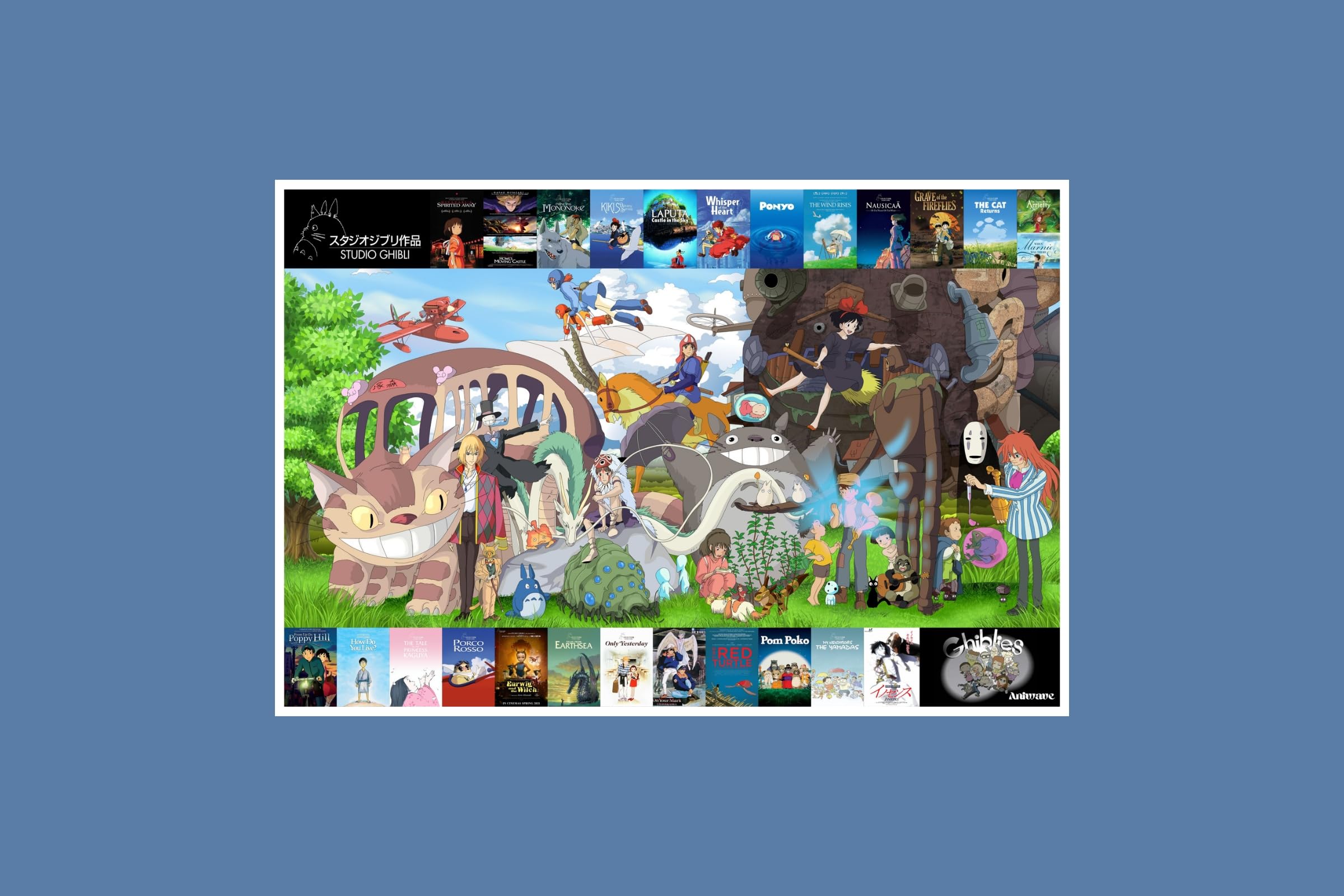 Studio Ghibli Karaktercollage