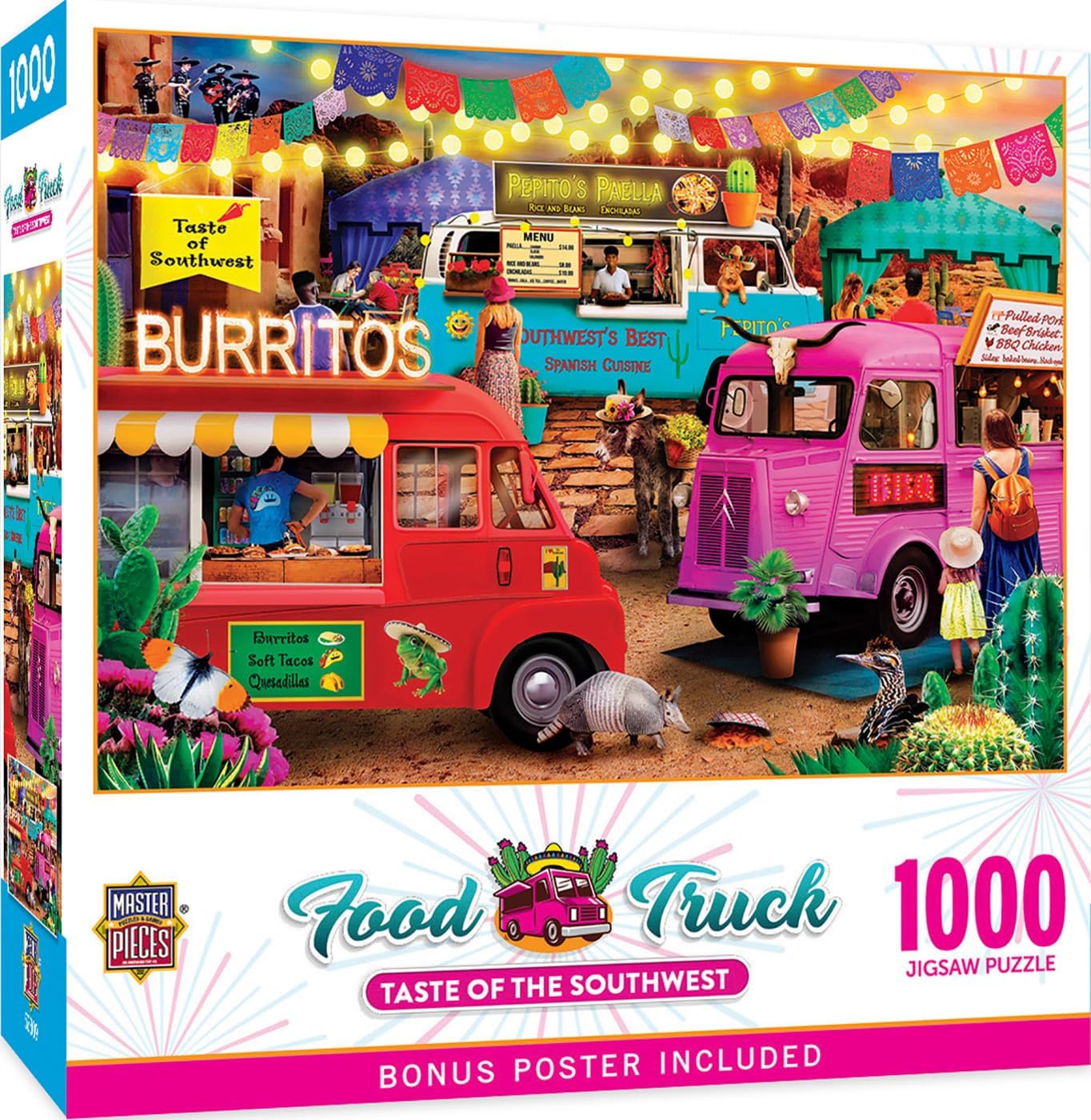 Amazon.com: Food Truck - Taste of The Southwest 1000pc Puzzle - Jigsaw ...