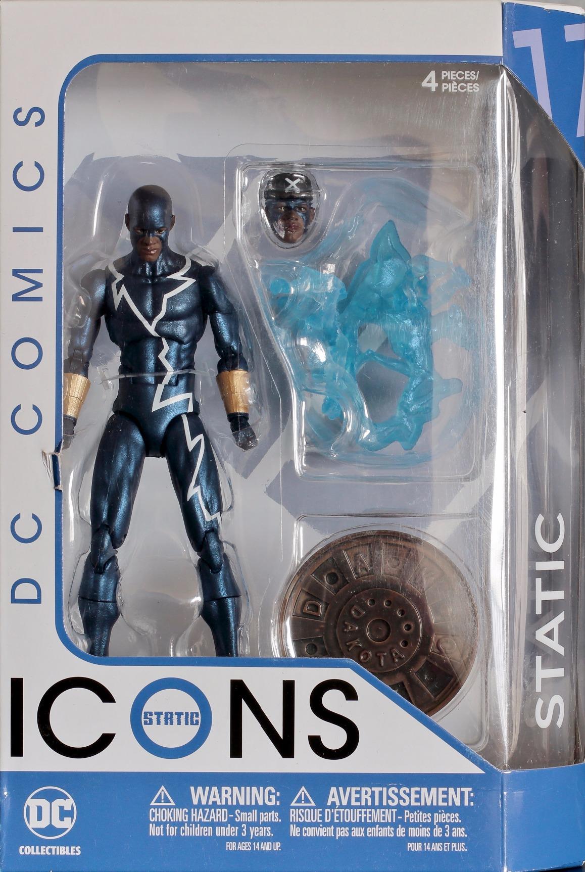Amazon.com: DC Collectibles Comics Icons Static Shock Deluxe Action ...