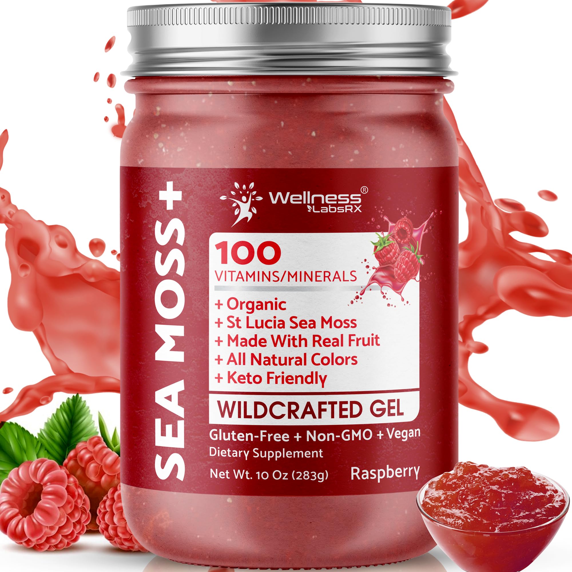 Amazon.com: Irish Sea Moss Gel Organic Raw - Wildcrafted Superfood ...