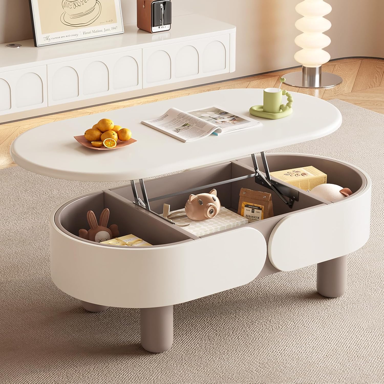 Amazon.com: StyHube Multi-Functional Lift-Top Coffee Table, 2024 Modern ...