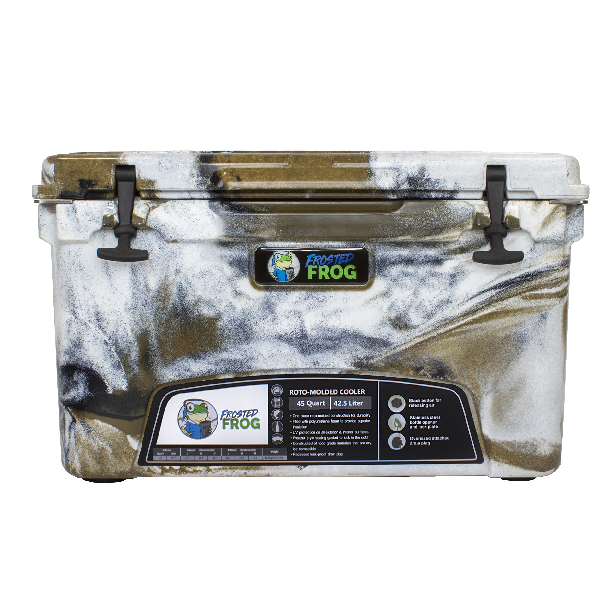 Buy Frosted Frog 45 Camo Quart Ice Chest Heavy Duty High Performance ...