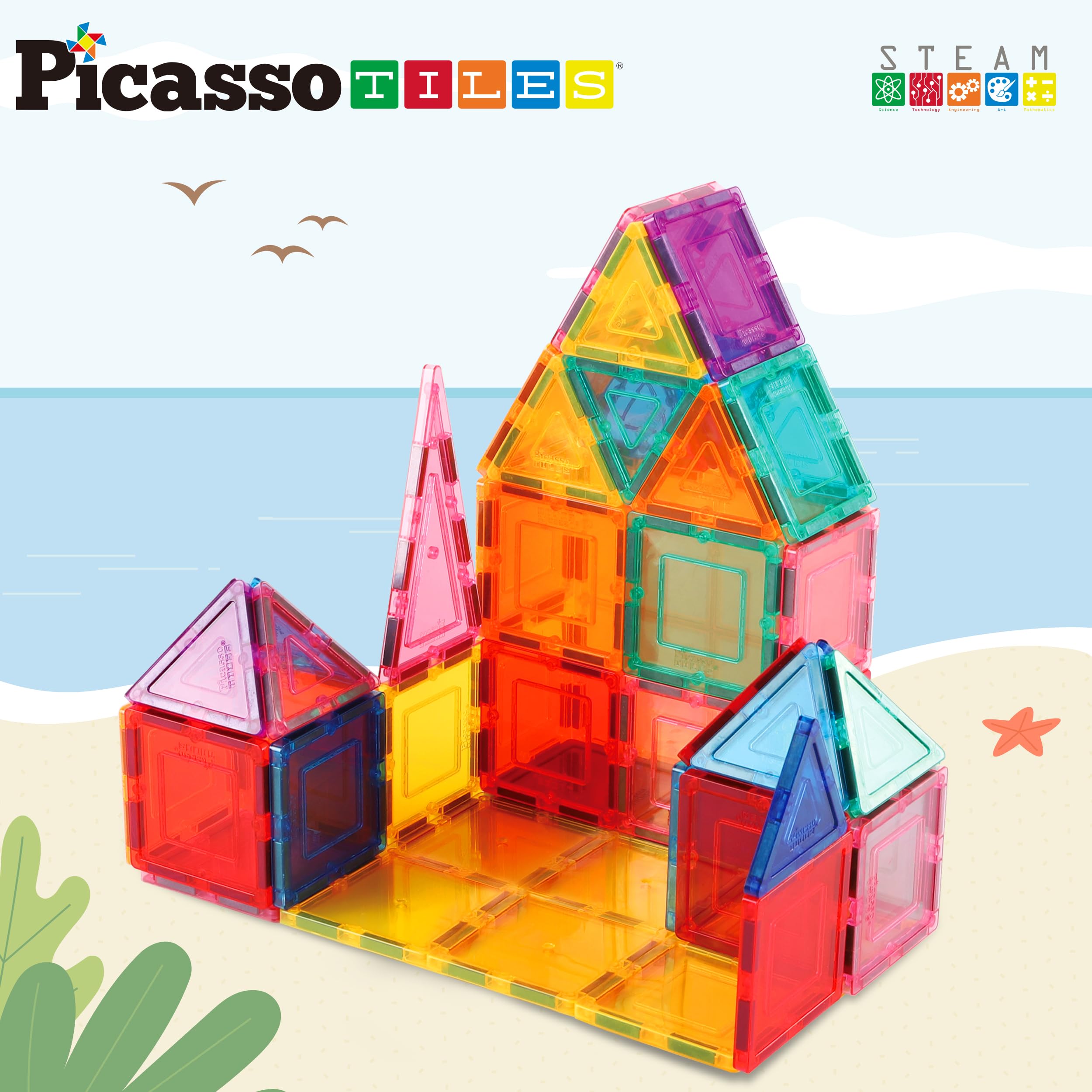 Snapklik.com : Magnet Tile Building Block Set Magnetic Construction ...