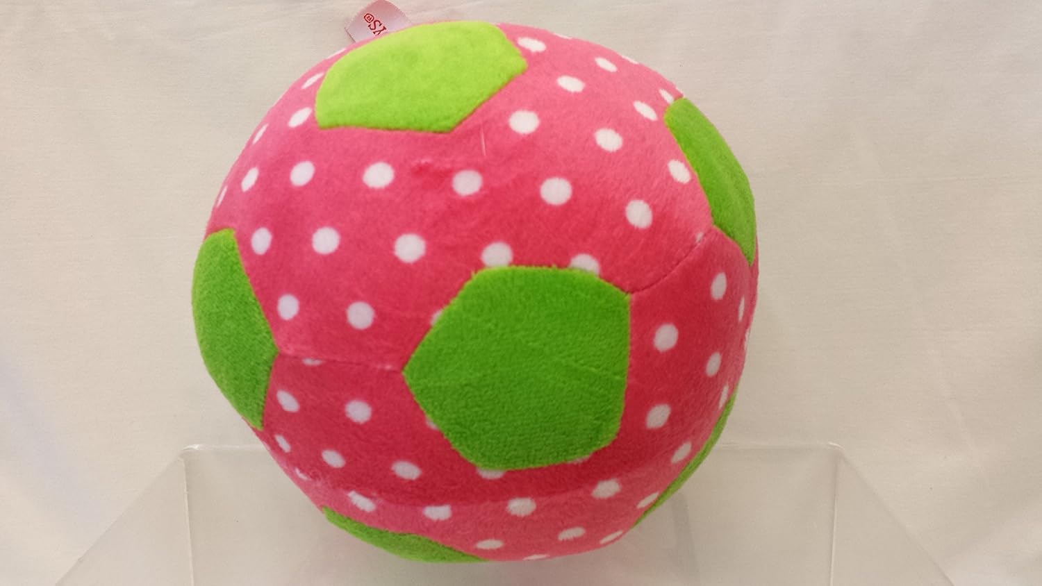 Amazon.com : My First Plush Soccer Ball with Rattle - Pink : Baby Plush ...