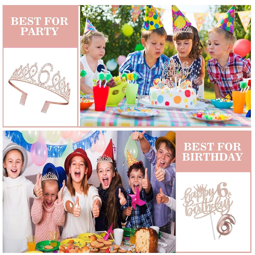 6th Birthday Decorations for Girl Including Sash, Barbados | Ubuy
