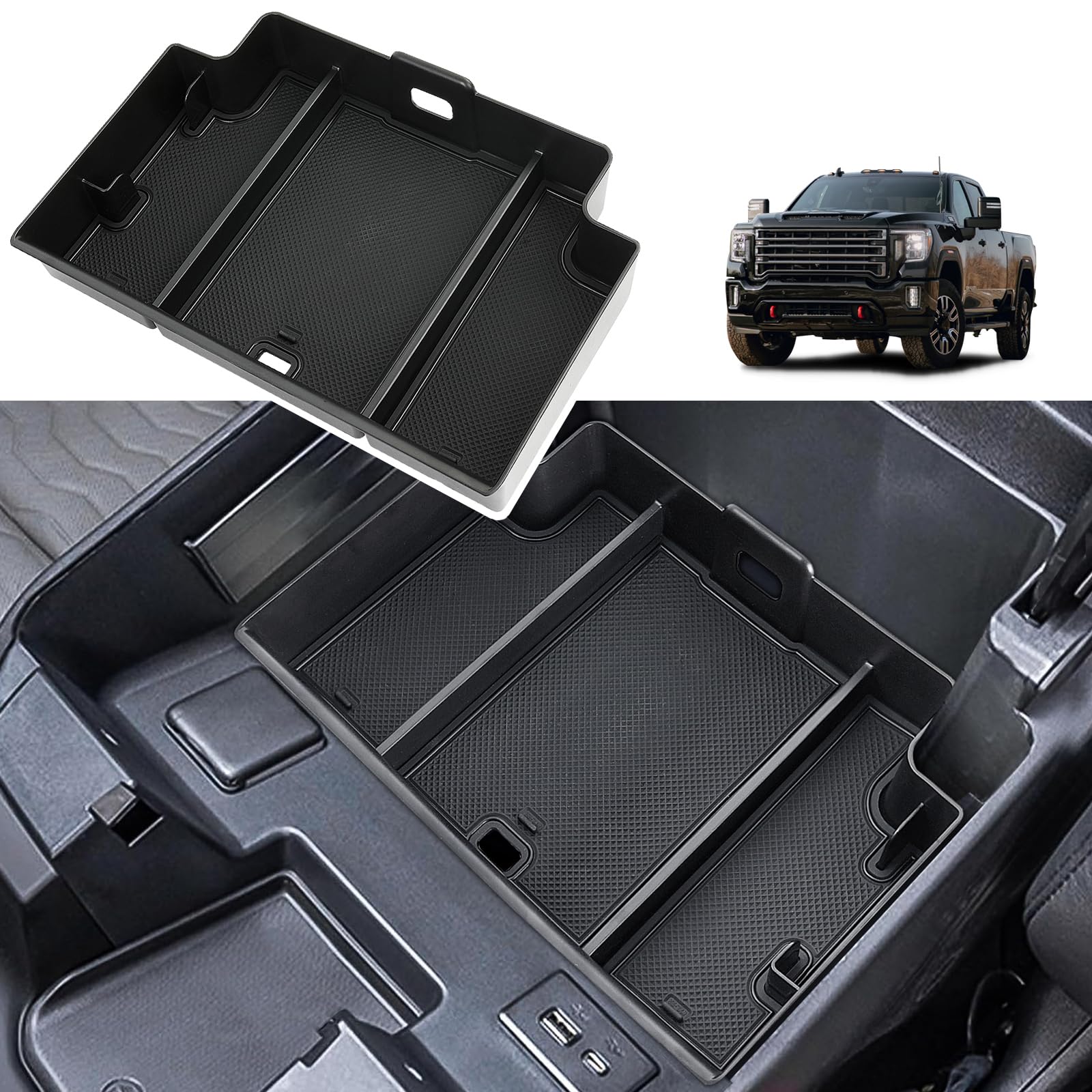 Snapklik.com : DEERMOTO Center Console Organizer Tray Compatible