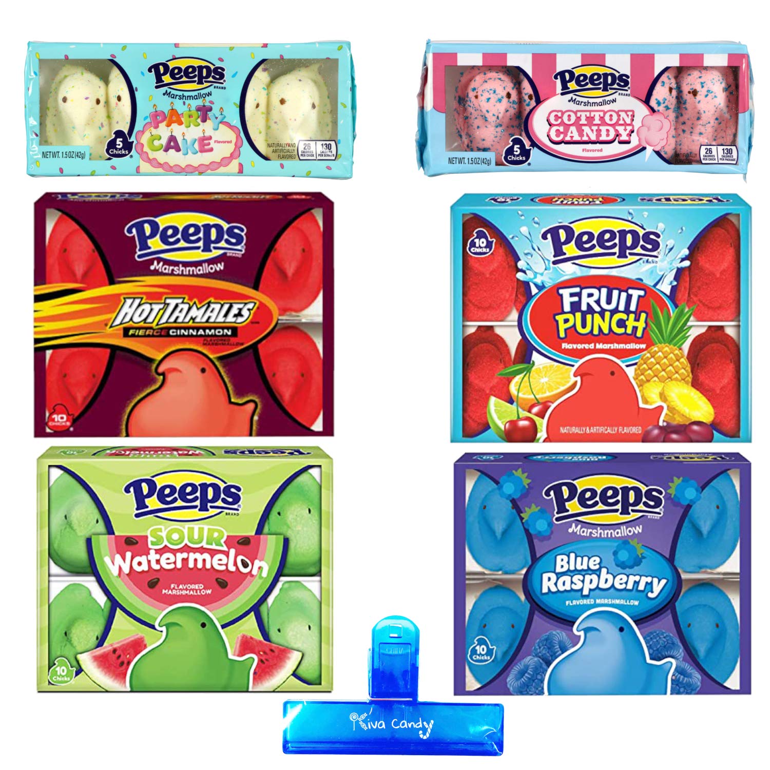 Amazon.com : Generic Easter Candy Peeps Marshmallow Chicks Variety Pack ...
