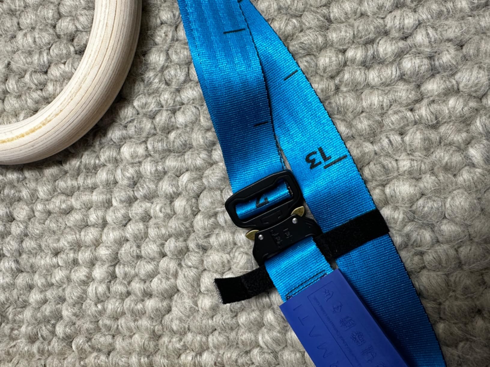 MARMATI Garbage Gymnastic Rings REcycled Adjustable Straps/Fast-Clip ...