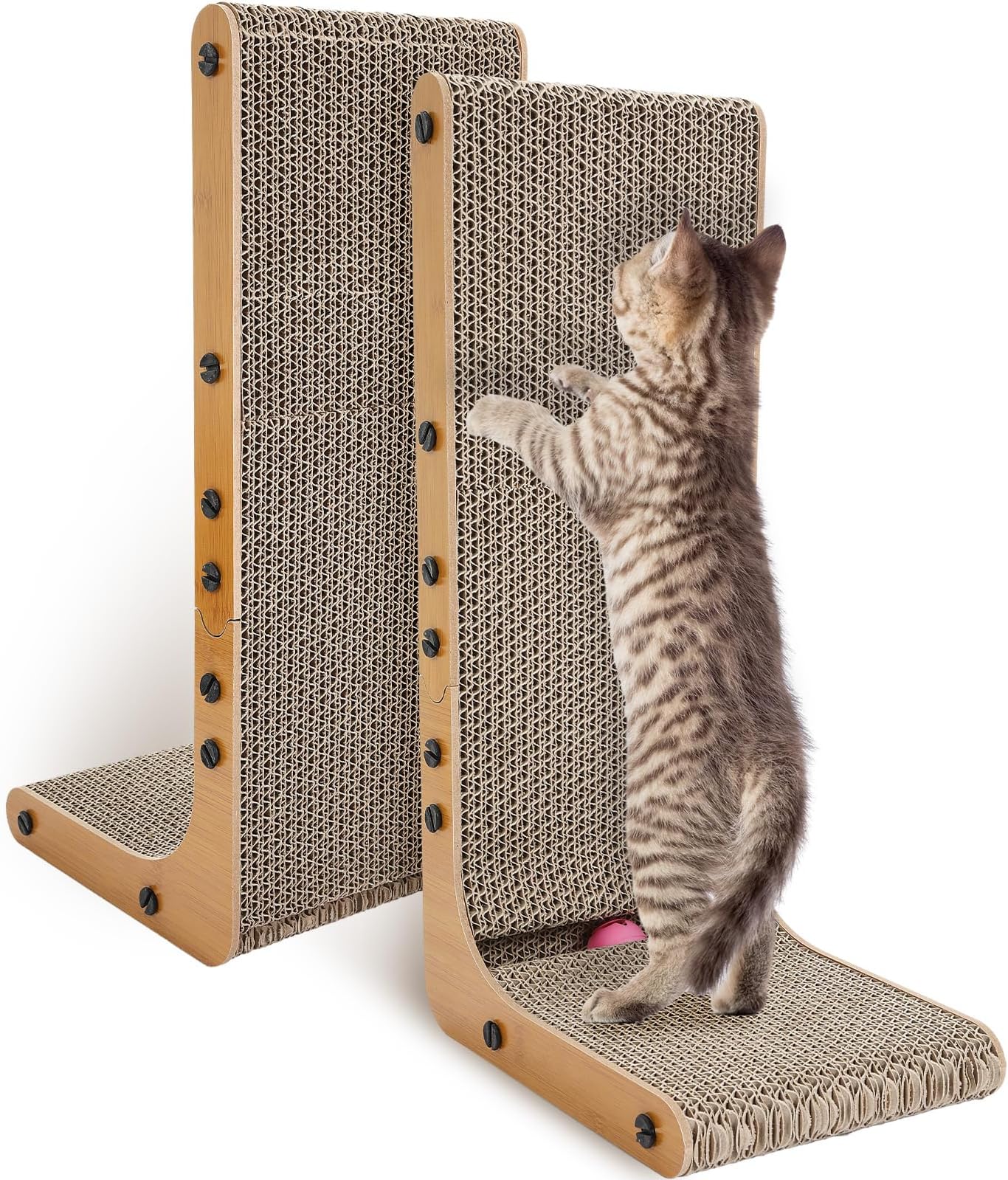 Amazon.com : Cat Scratcher, Vertical L Shaped Cat Scratchers for Indoor ...