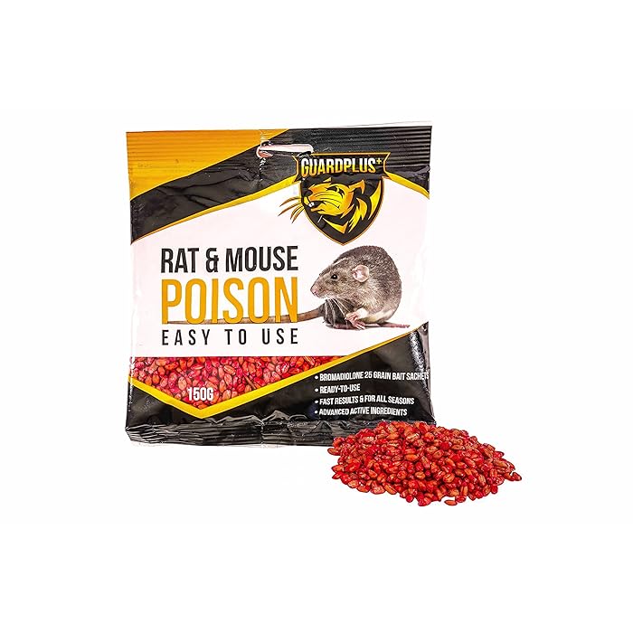 Buy GUARDPLUS Rat Poison (150g) Rat Bait & Mouse Poison Grains ...