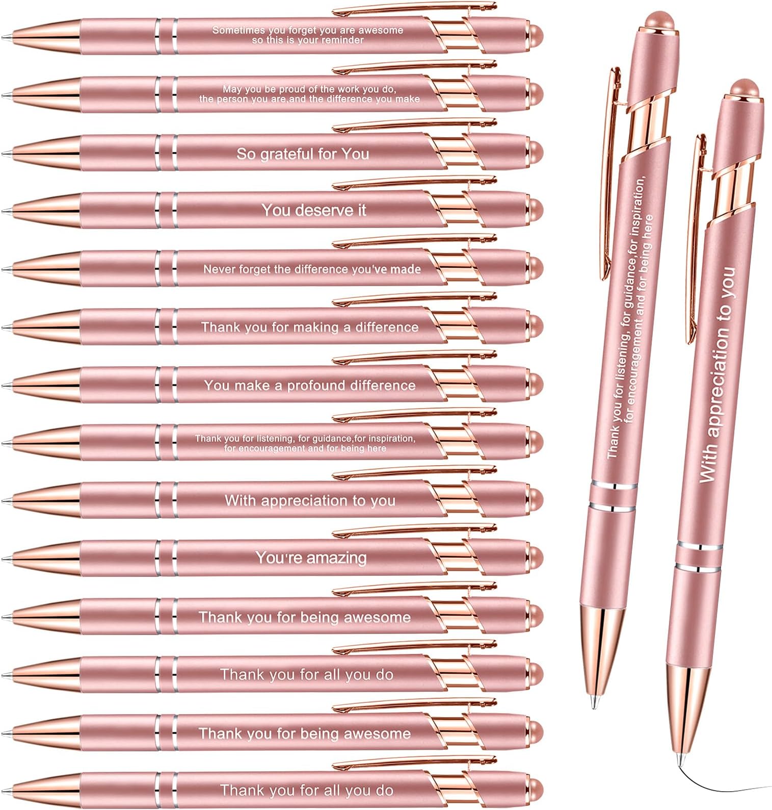 Amazon.com : Outus 48 Pcs Employee Appreciation Pens with Stylus Tip ...