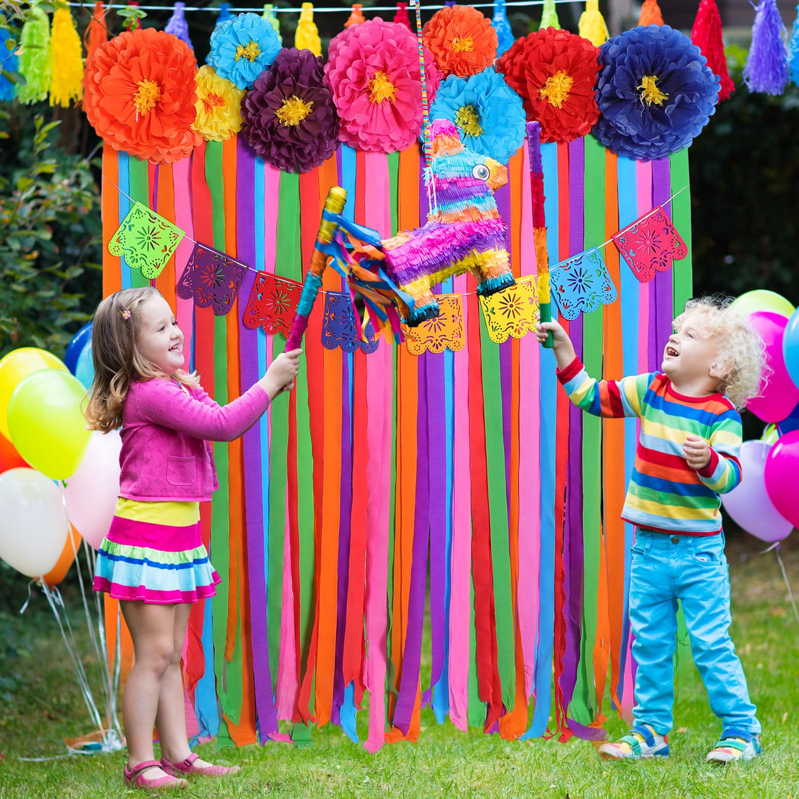 Snapklik.com : TaoBary 16 Pcs Mexican Paper Flowers Mexican Party ...