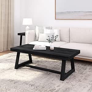 Amazon.com: Plank+Beam Classic Rectangular Coffee Table, 54 Inch ...