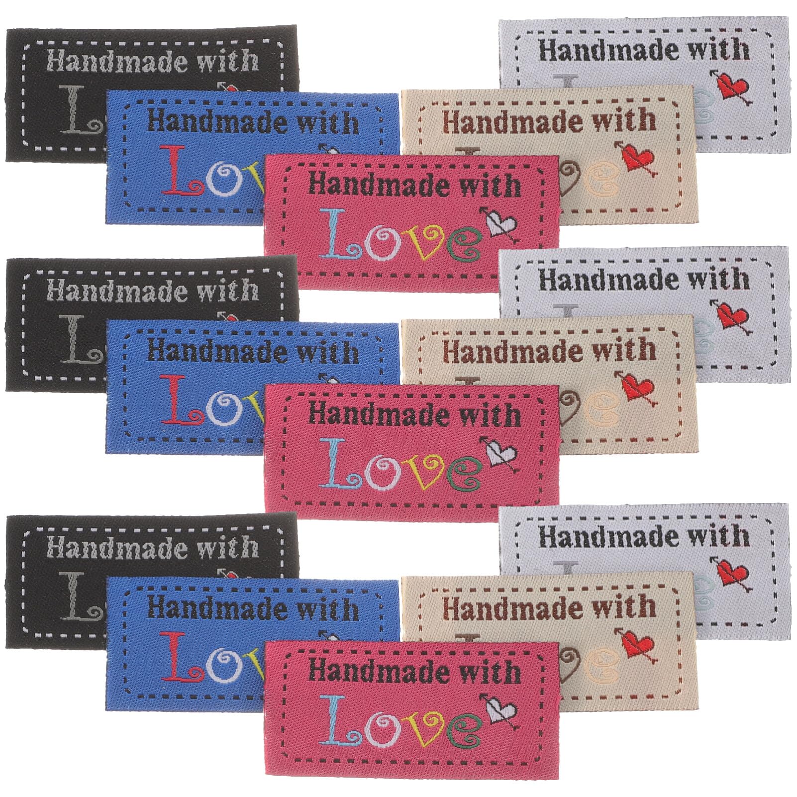 Amazon.com: COHEALI Made with Love Sewing Labels: 100pcs Made with Love ...