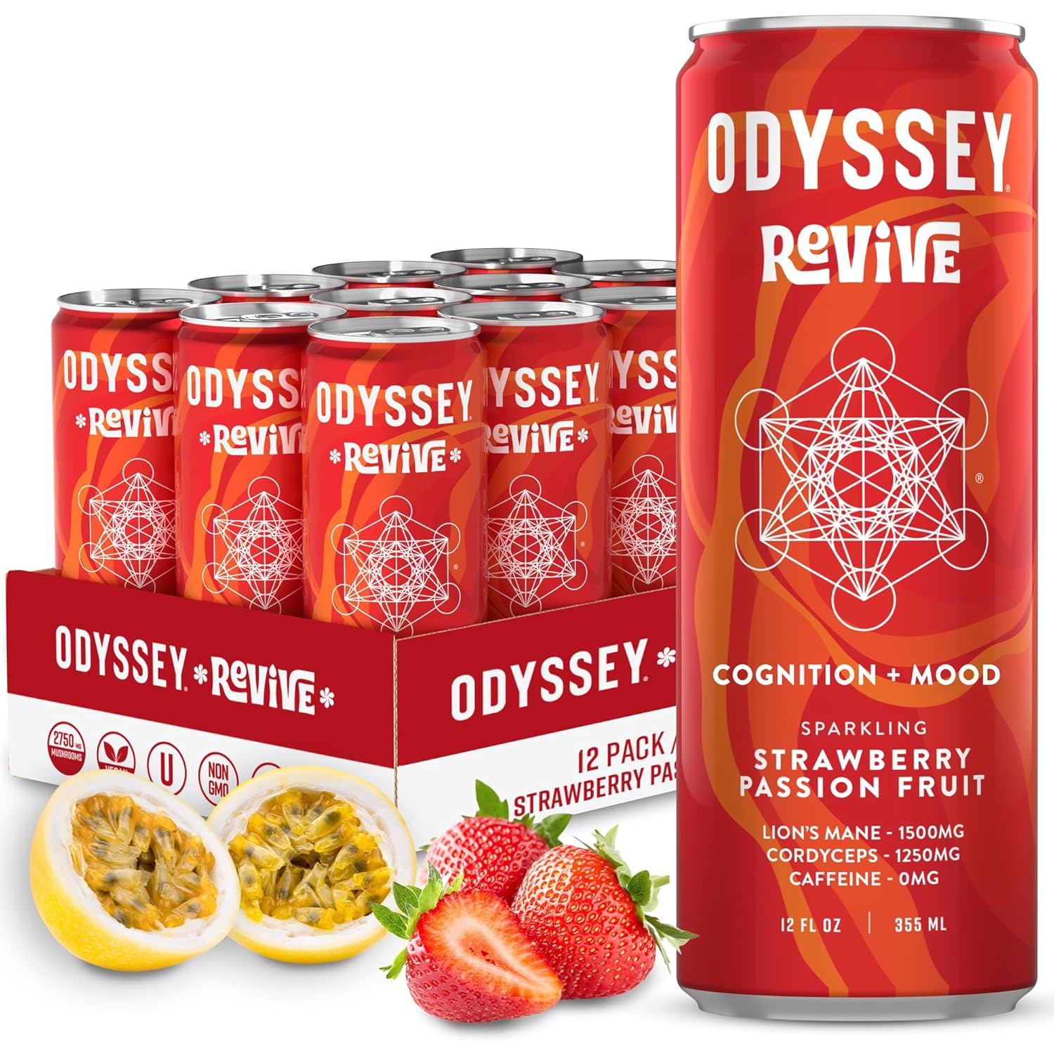 Amazon.com: Odyssey Revive Sparkling Drink – Caffeine Free Electrolyte ...