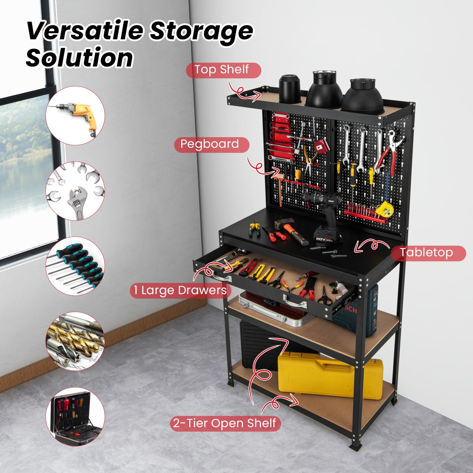 Tool Storage Shelves 32