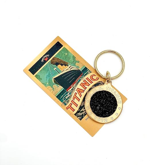 Amazon.com: Titanic Coal Bronze Coin Keychain filled with authentic ...