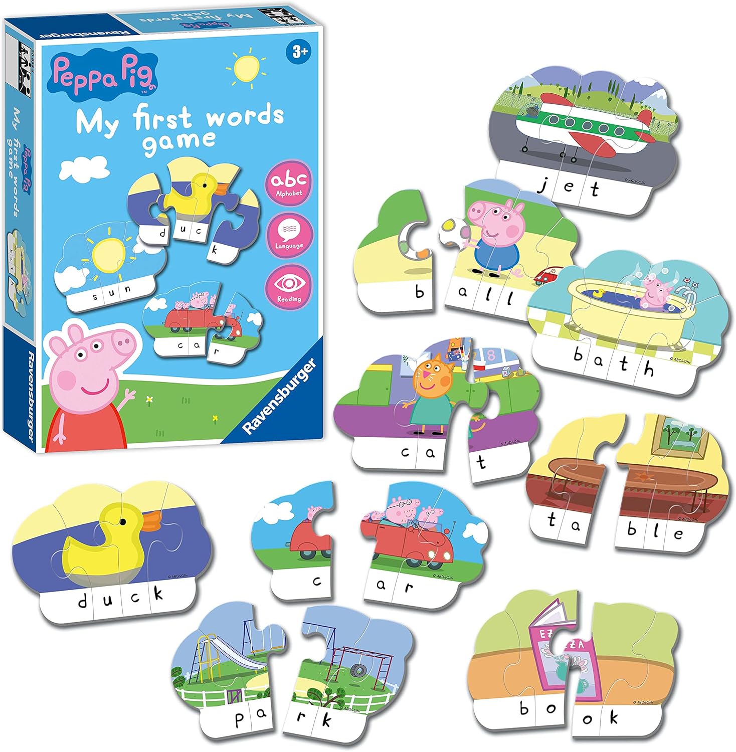 Amazon.com: Ravensburger Peppa Pig My First Word Educational Games for ...