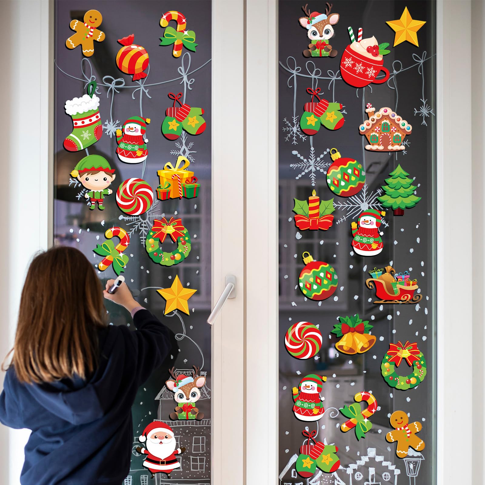 Snapklik.com : 72 Pcs Merry Christmas Bulletin Board Set Winter ...
