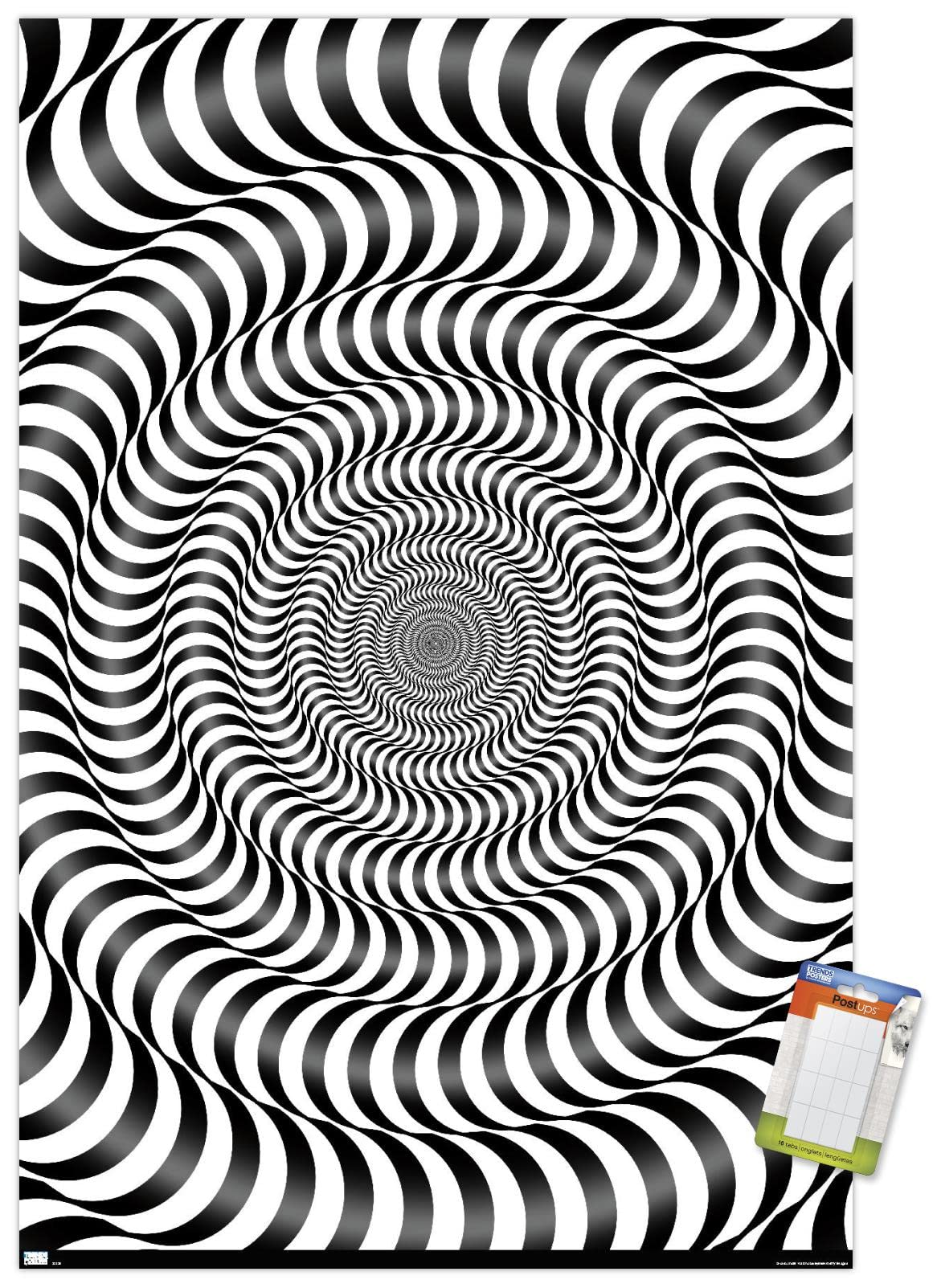 Amazon.com: Trends International Zebra Stripe Optical Illusion Wall ...