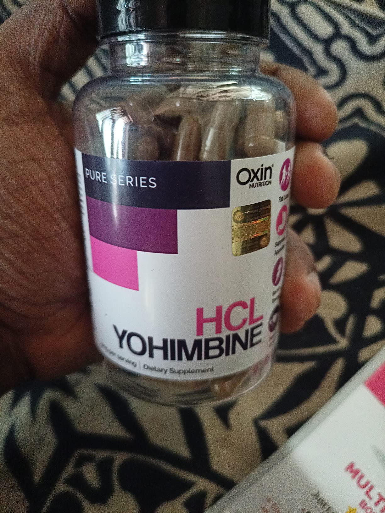 Oxin Nutrition Yohimbine HCL 5mg Pure Series High Strength Potent Fat ...