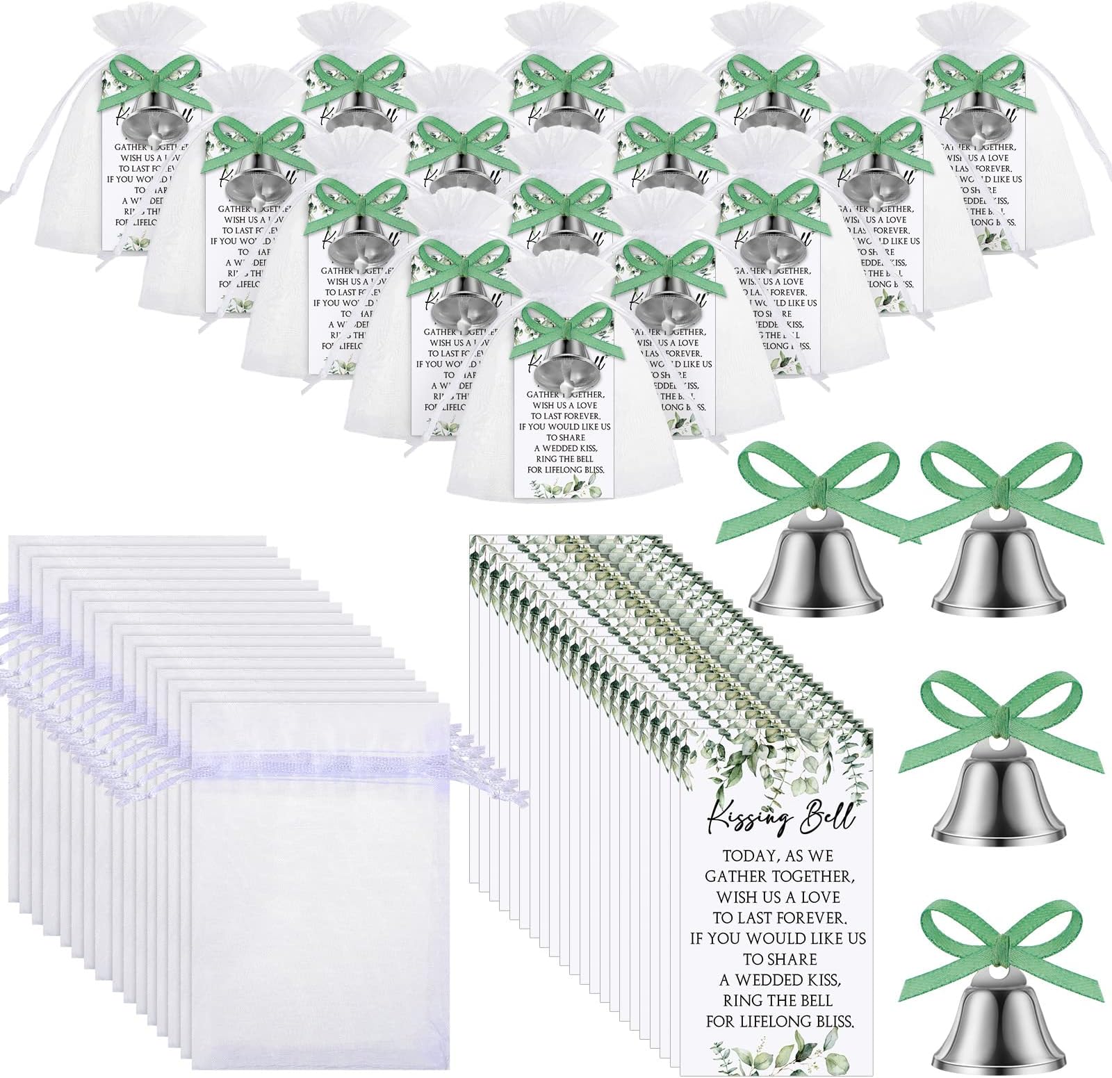 Amazon.com: Wedding Party Favors Including Wedding Bells with Cards and ...
