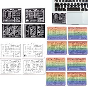 Amazon.com: 16 Pcs Word/Excel Quick Reference Guide Keyboard Shortcut ...