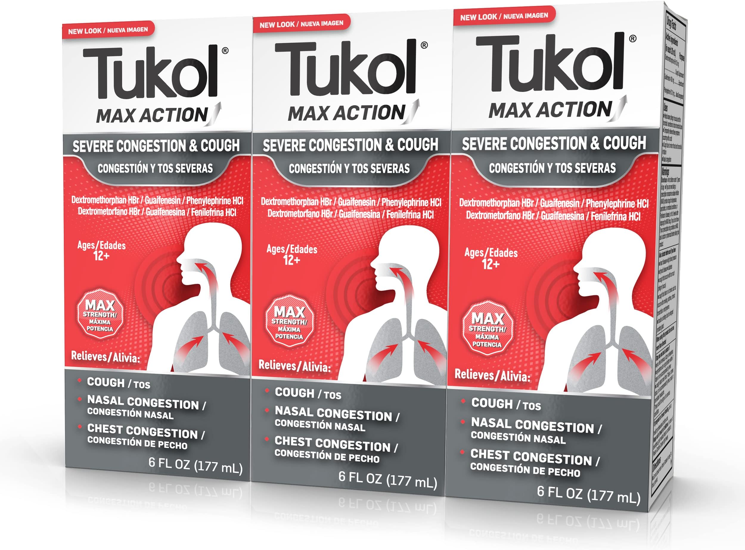 Amazon.com: TUKOL Naturals Liquid Cough Syrup for Ages 14+, Infused ...