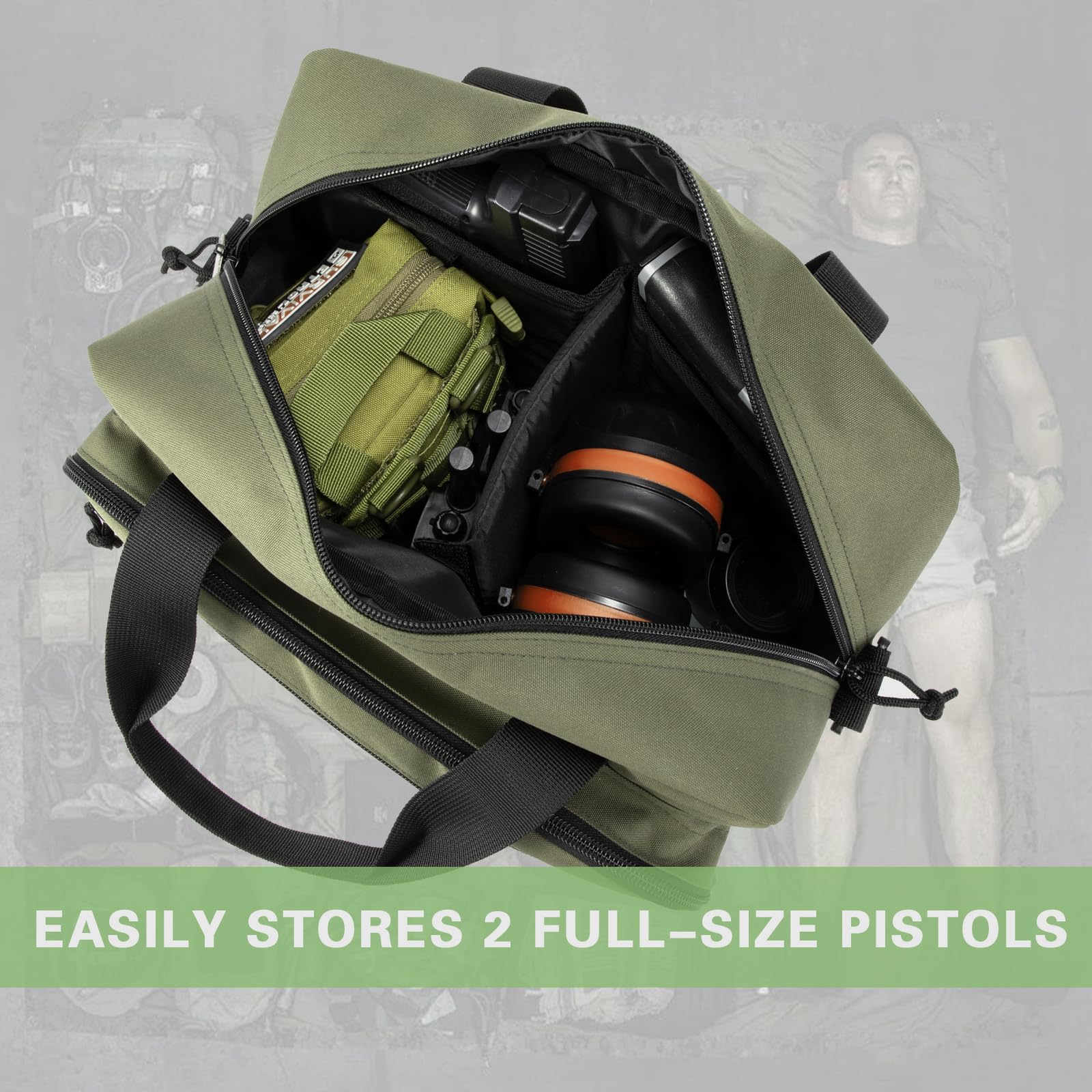 Snapklik.com : Small Range Bag For 2 Pistols Gun Range Bags For ...
