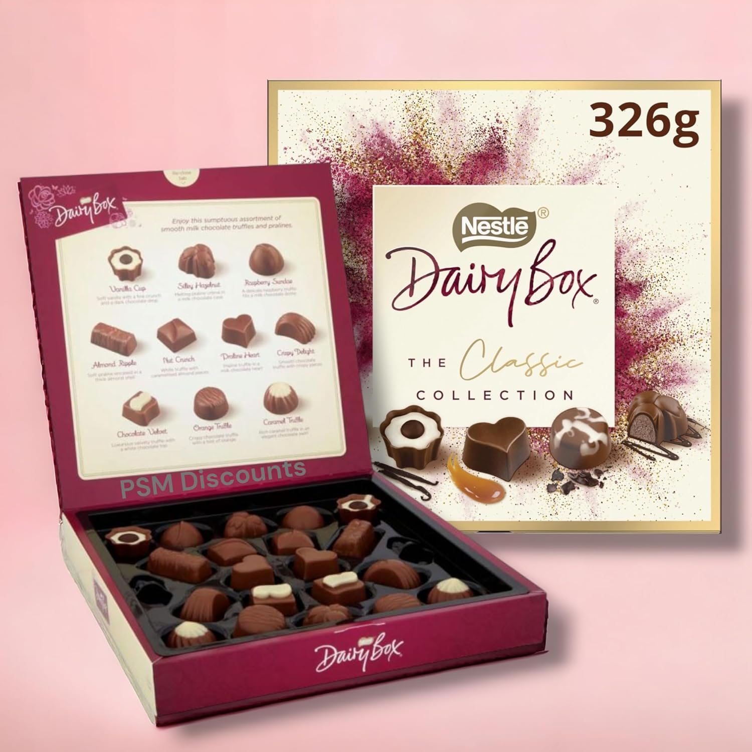 Dairy Box Milk Chocolate Box 326g, Premium Assorted Milk Chocolates ...