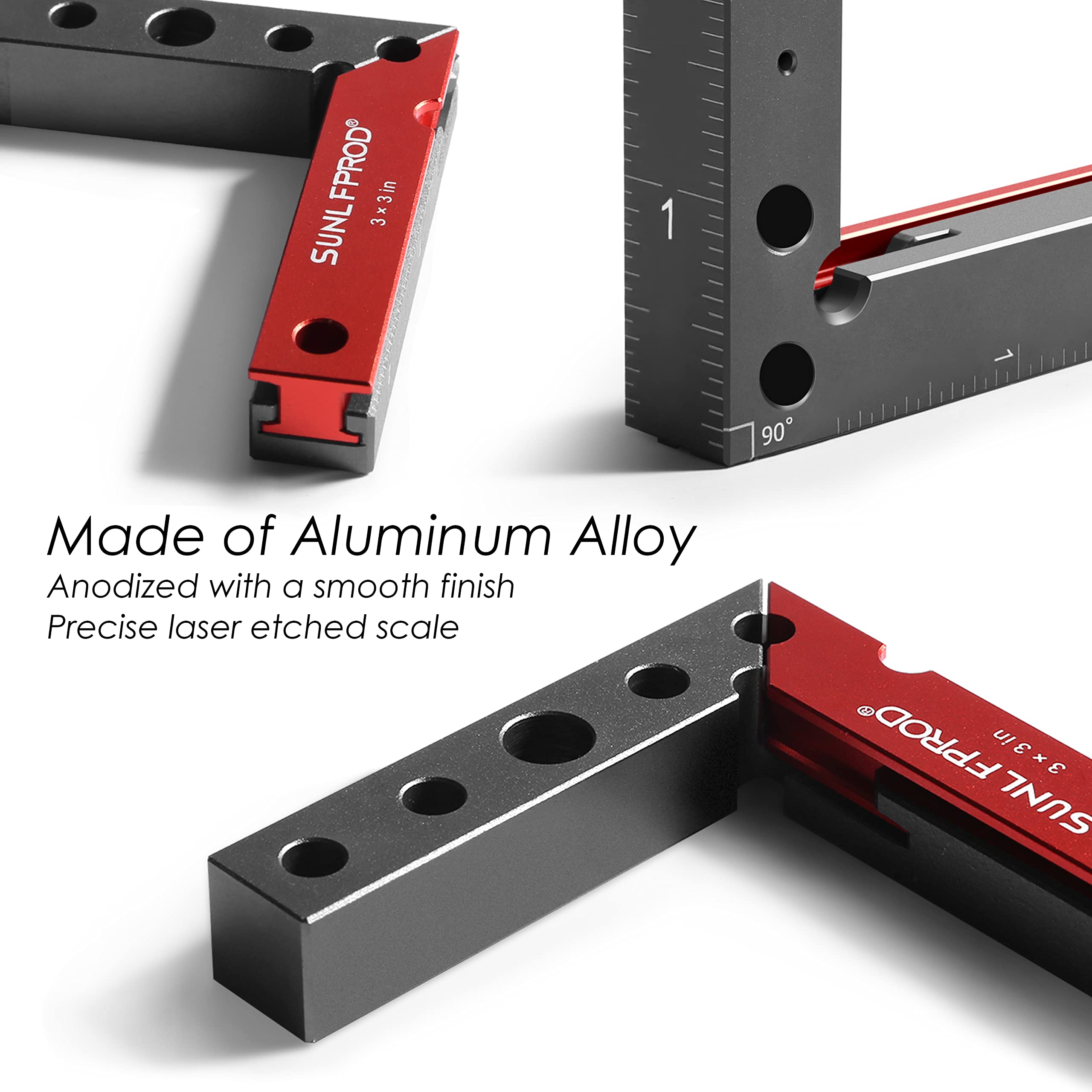 Snapklik.com : SUNLFPROD Mini Square Center Finder - Woodworking 45 ...