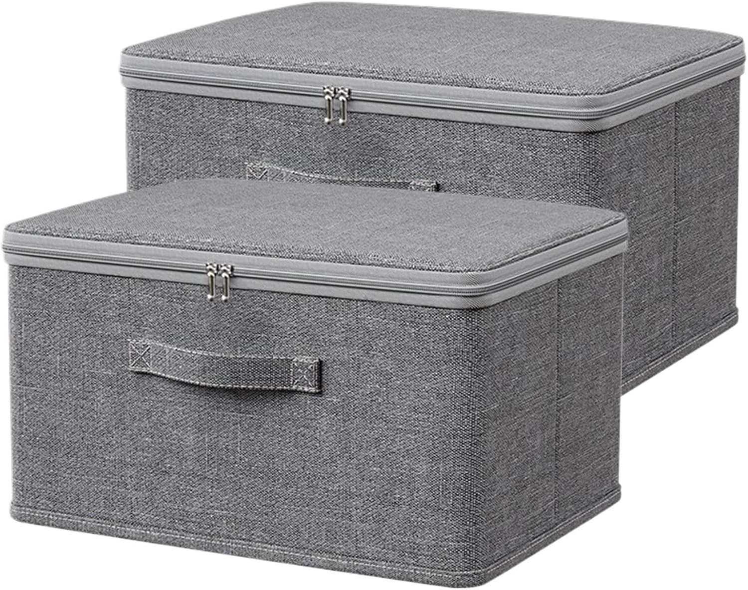 Amazon.co.jp: Fabric Storage Box with Combination Lock, 2x Lockable ...