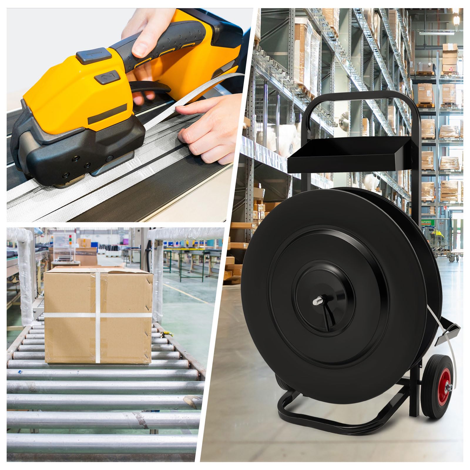 Snapklik.com : Heavy Duty Strapping Dispenser Strapping Deluxe Steel ...