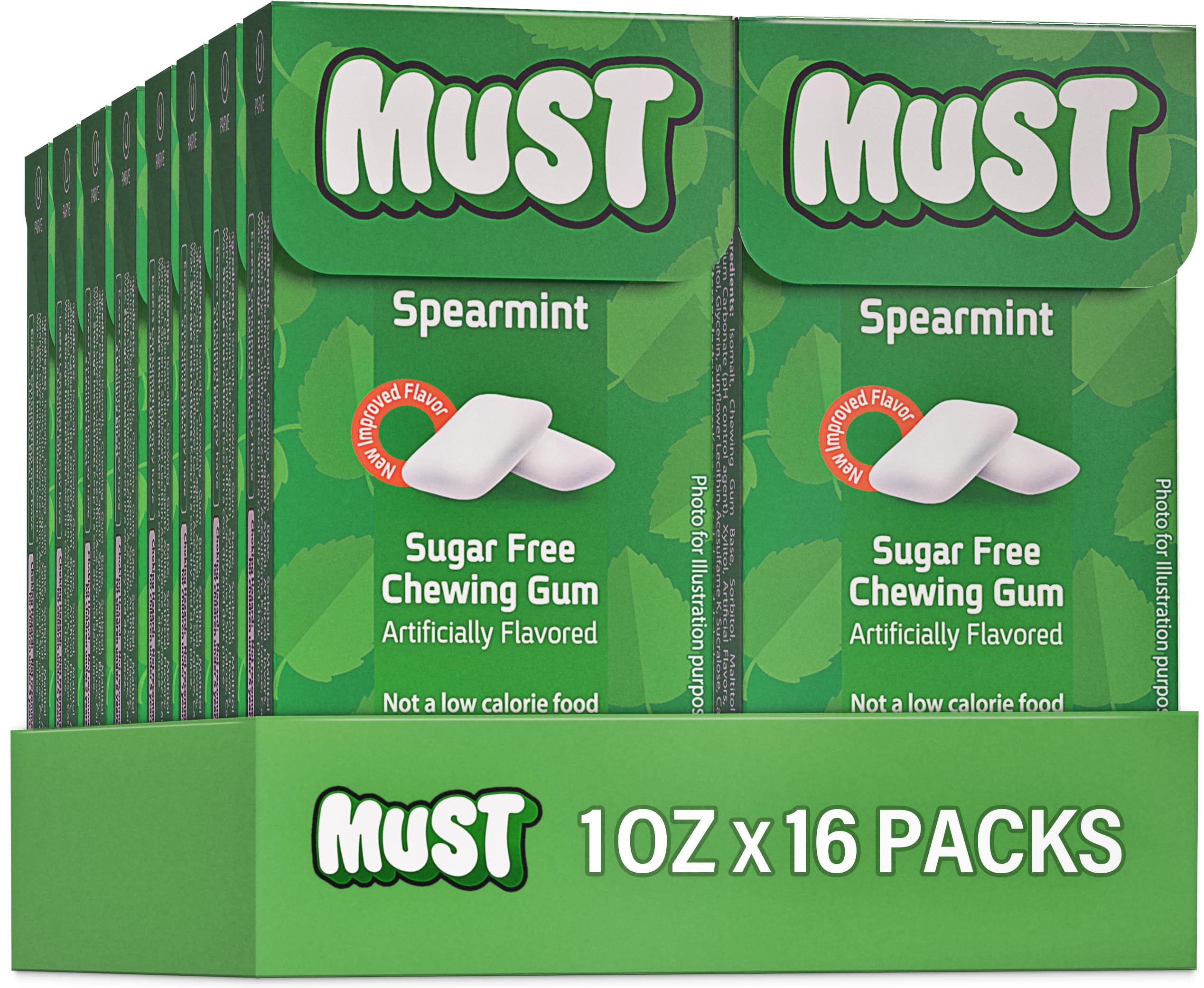 Snapklik.com : Elite Must Spearmint Sugar Free Chewing Gum, 1oz