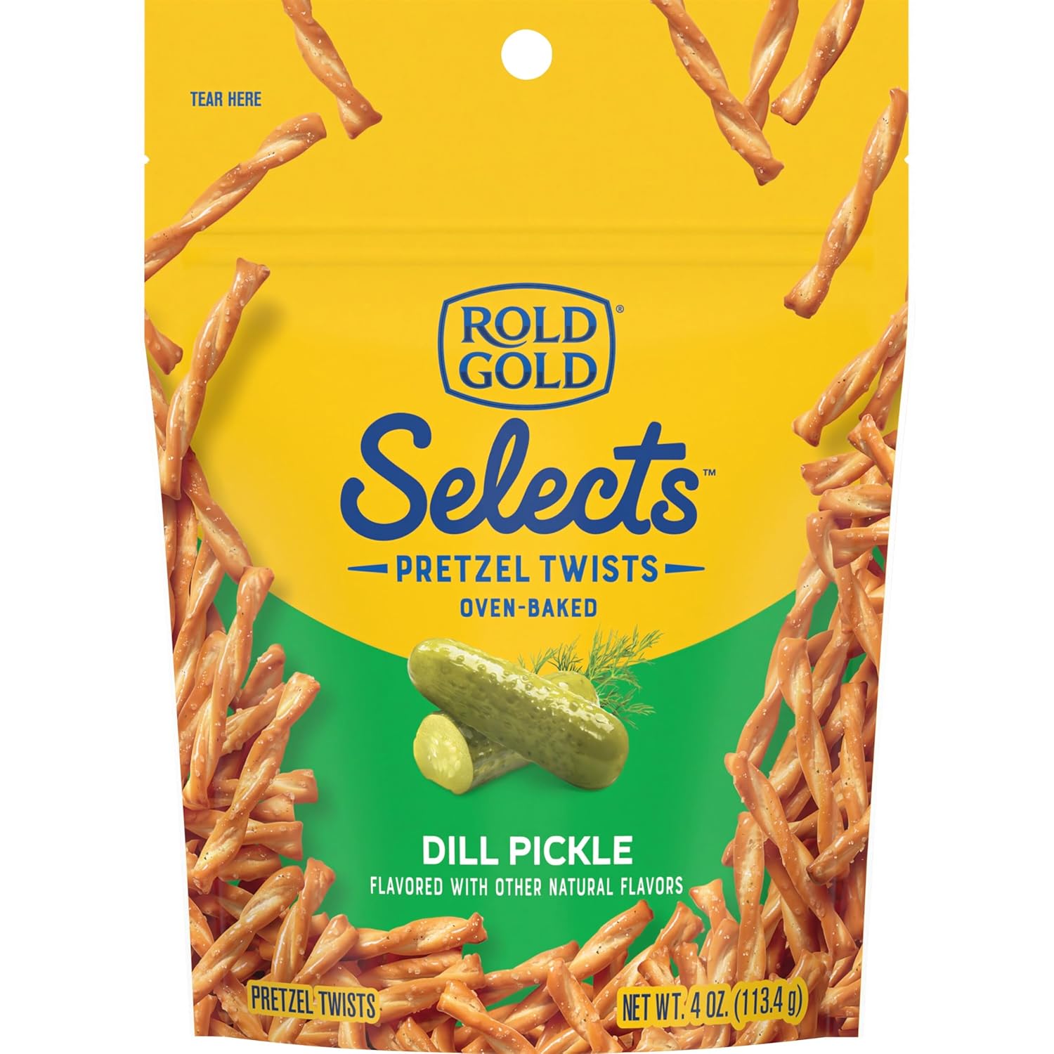 Amazon.com : Rold Gold Selects, Dill Pickle Pretzel Twists, 4 Oz ...